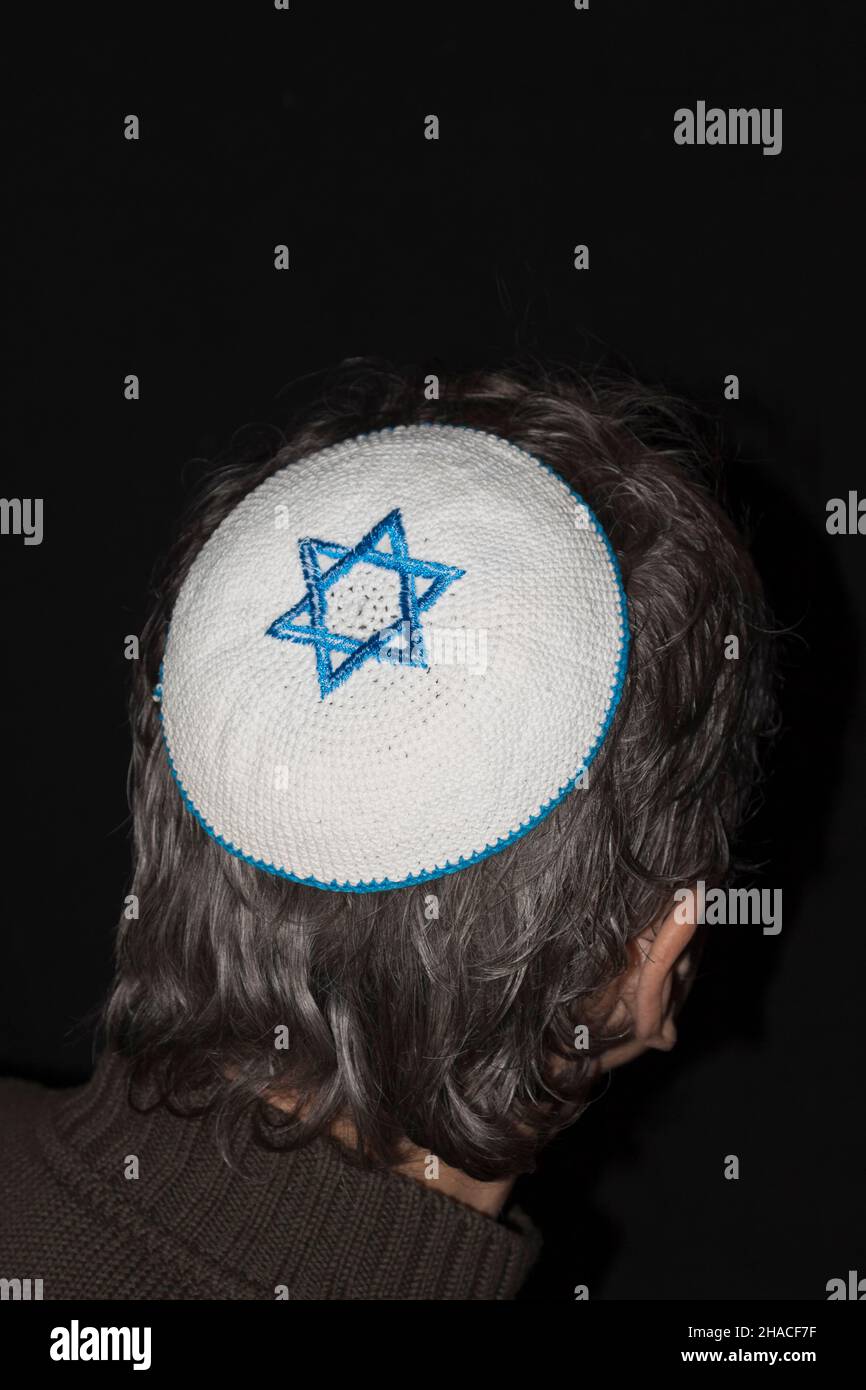 Jewish man with a kippah, Jerusalem, Israel Stock Photo - Alamy