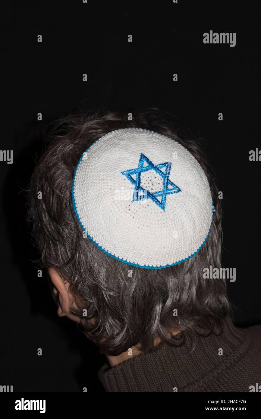 Jewish man with a kippah, Jerusalem, Israel Stock Photo - Alamy