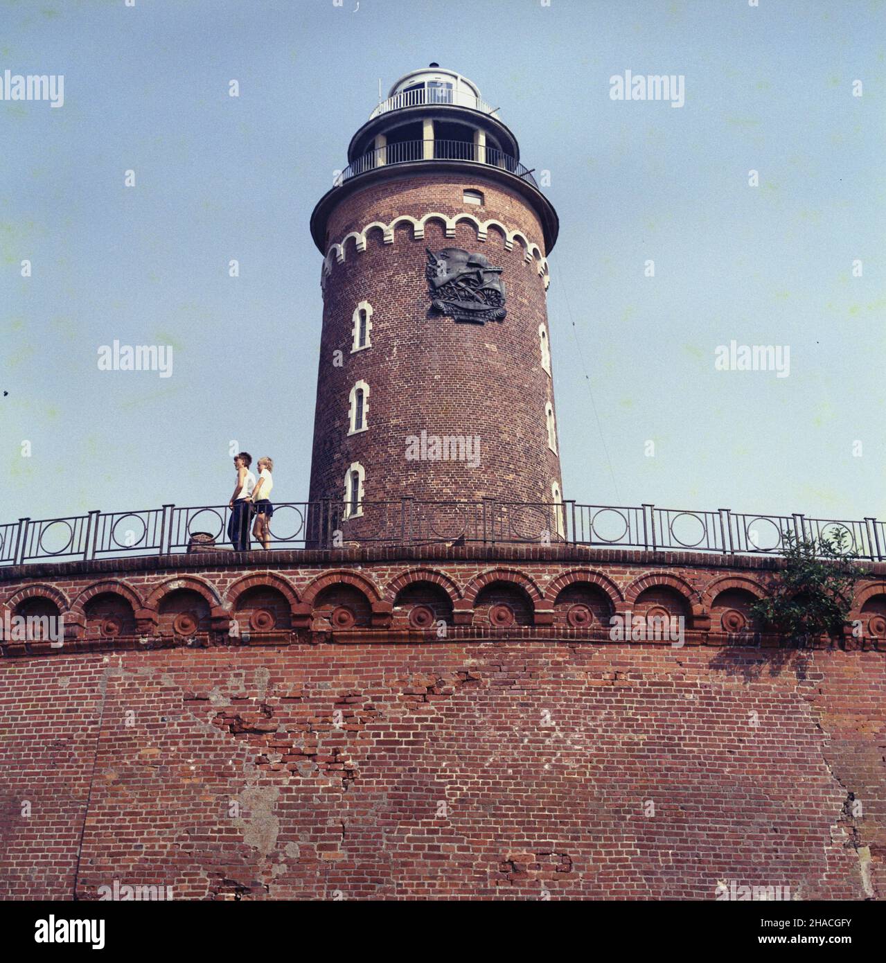 Ko³obrzeg 07.1984. Latarnia morska przy ulicy Morskiej 1. js PAP/Tomasz ...