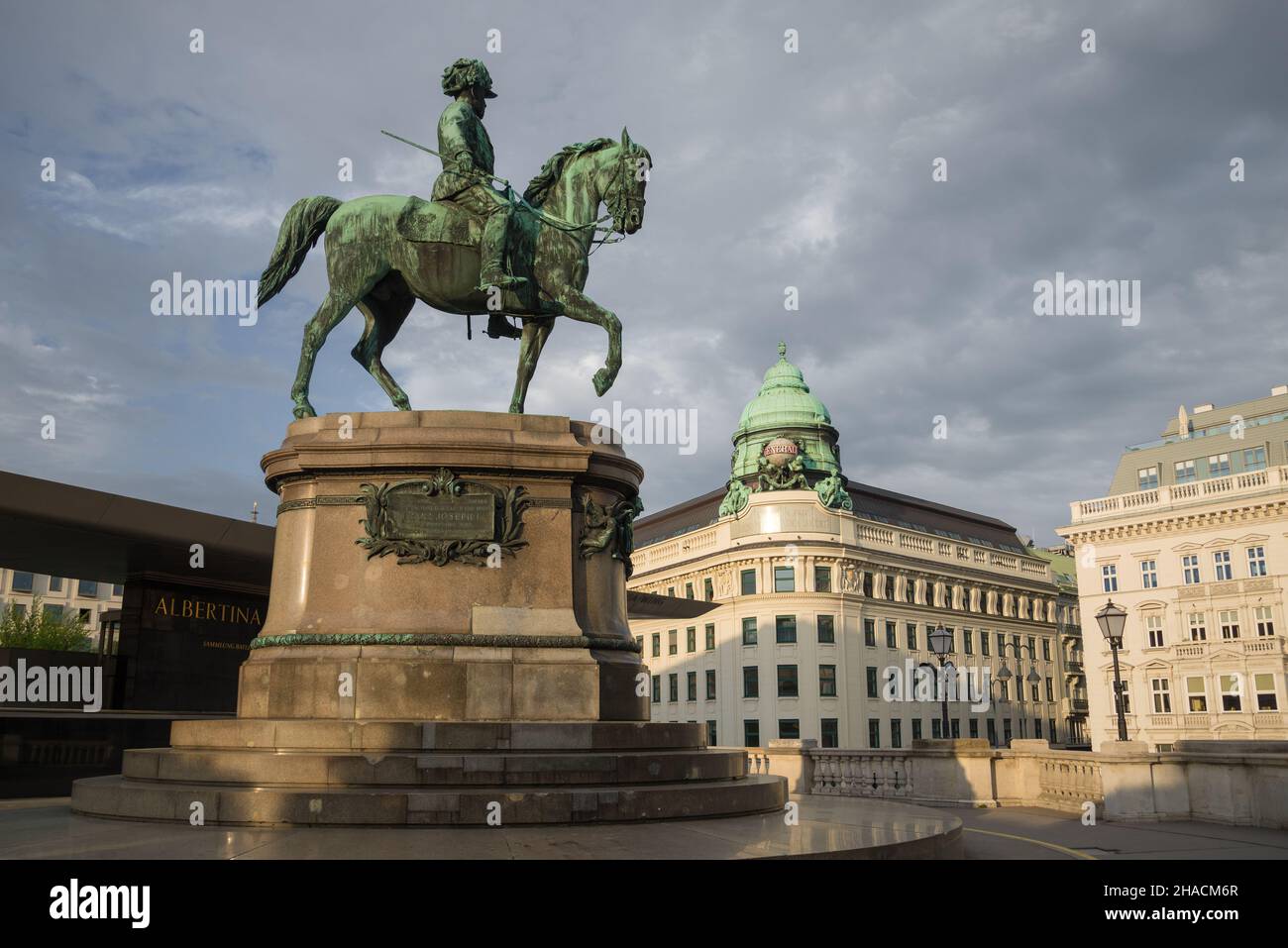 VIENNA, AUSTRIA - APRIL 26, 2018: Monument to Field Marshal Albrecht of ...
