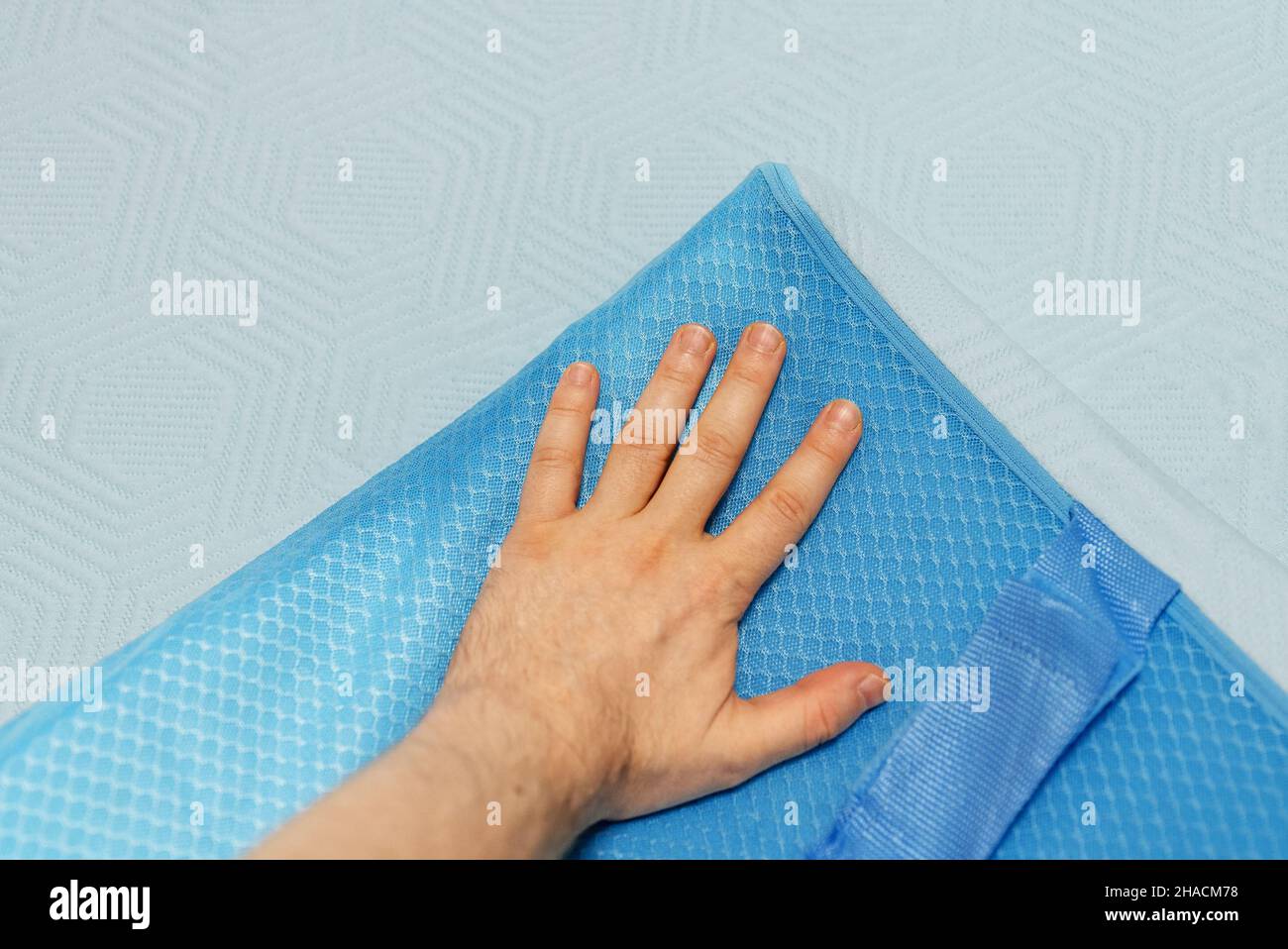 Choosing man mattress bed hi-res stock photography and images - Alamy
