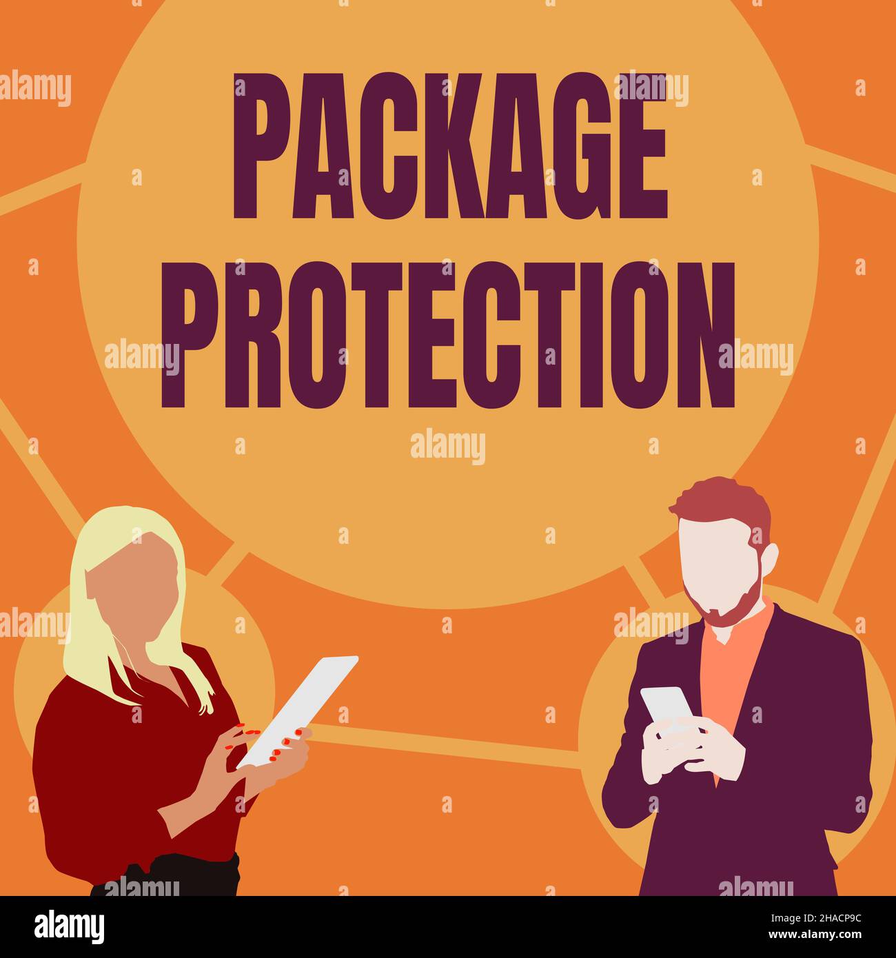 Text showing inspiration Package Protection. Business overview Wrapping ...