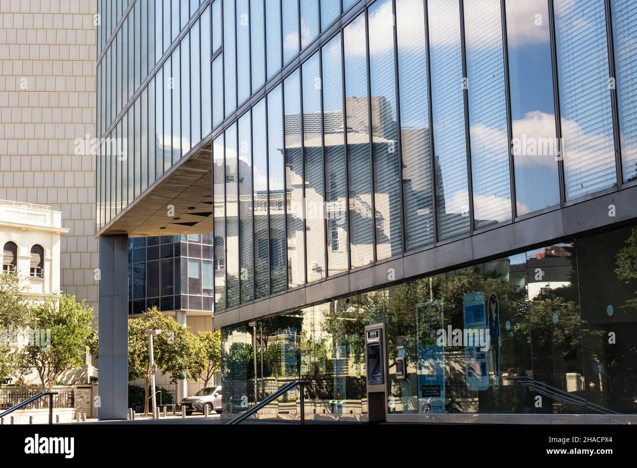 Tel-Aviv, Israel. October 23, 2021: Modern office building with ...