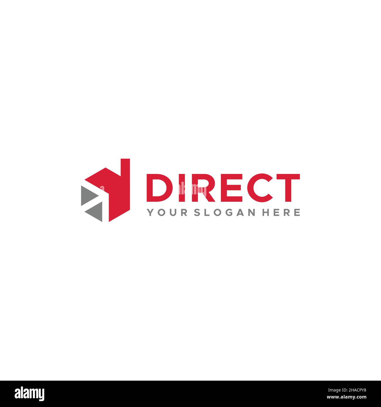 modern DIRECT colourfull geometric art logo design Stock Vector Image ...