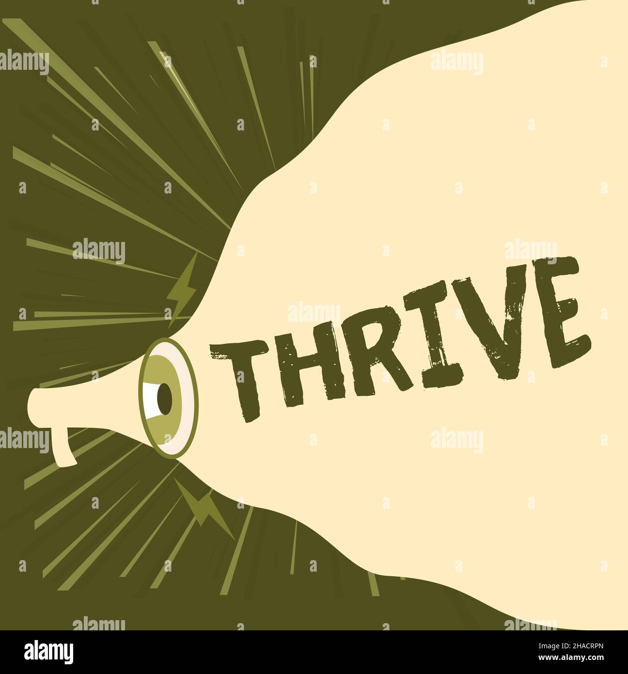 Inspiration showing sign Thrive. Business approach Think positively ...