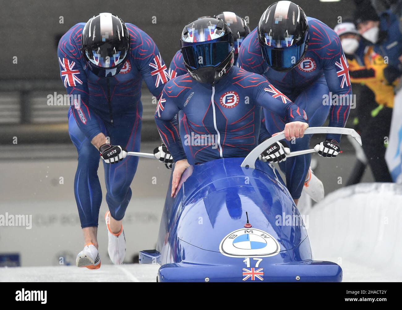Winterberg, Germany. 12th Dec, 2021. Bobsleigh: World Cup, four-man ...