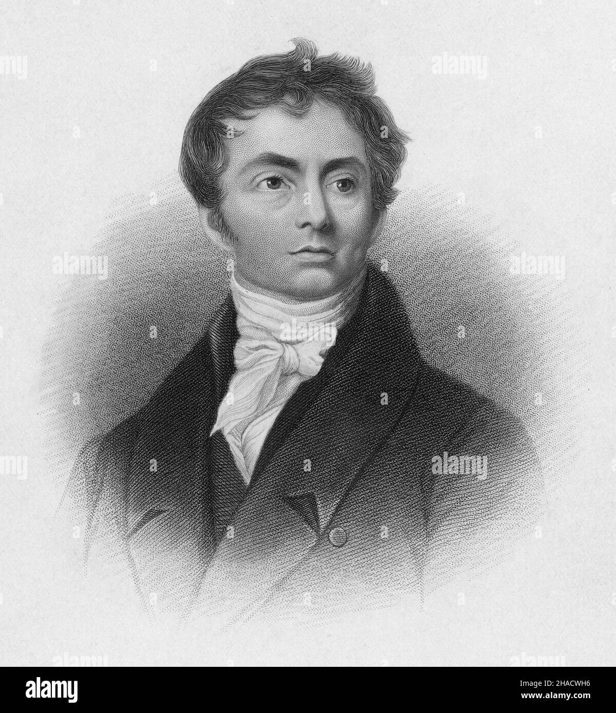 Antique circa 1870 engraving of Robert Southey by Henry Bryan Hall (New ...