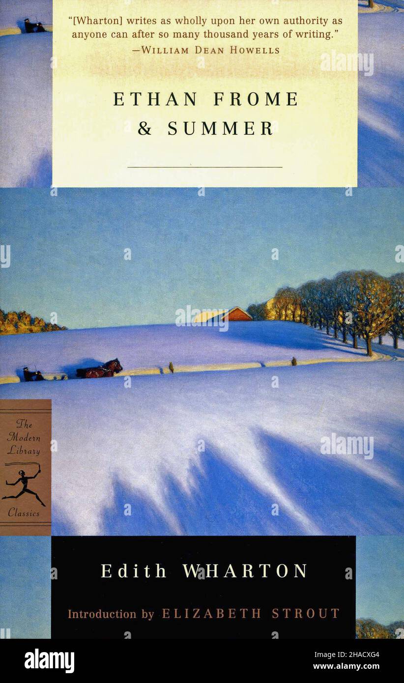 Book cover. "Ethan Frome & Summer" by Edith Wharton Stock Photo - Alamy