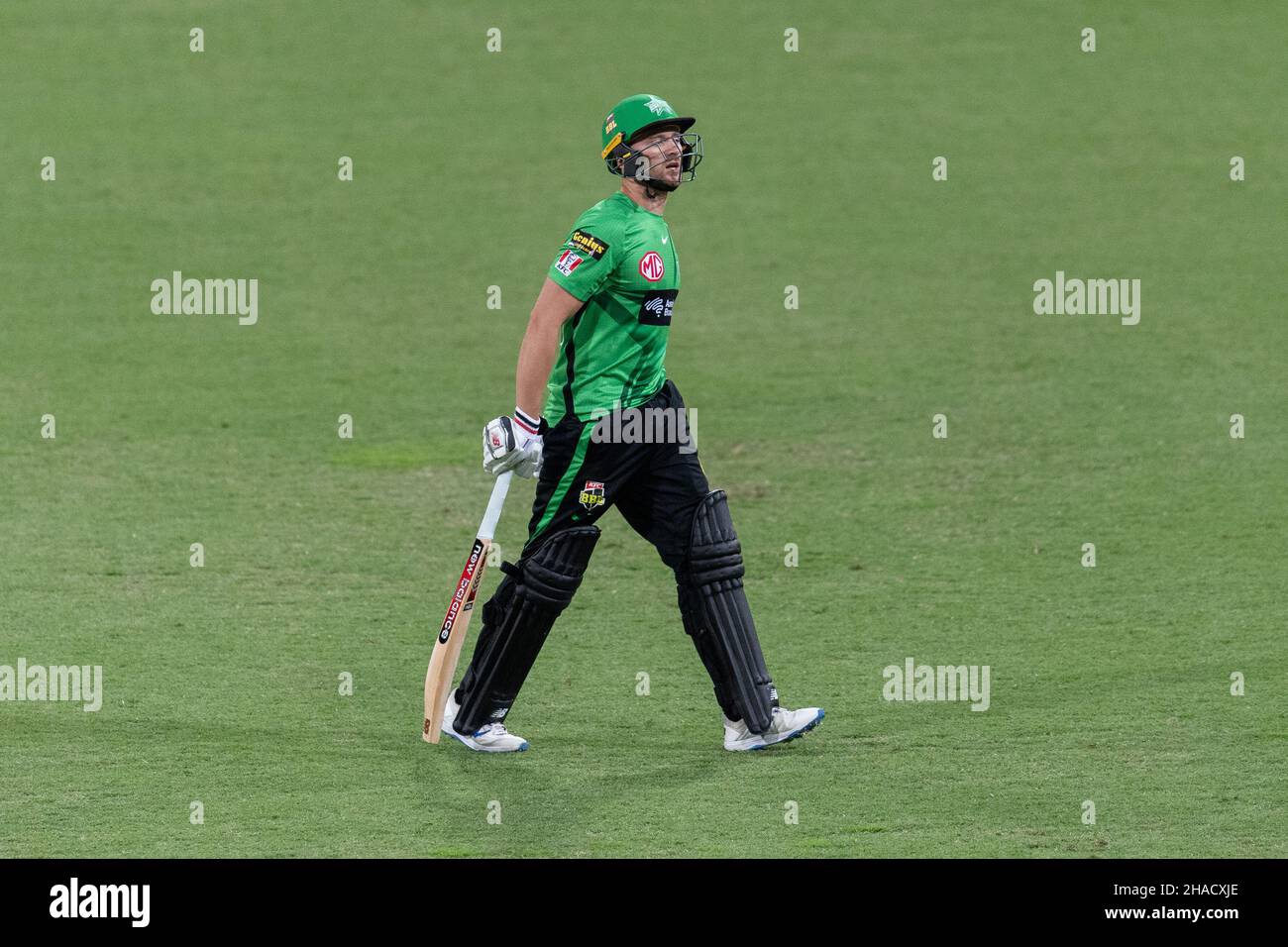 Joe Clarke of the Stars walks off the field after been out during the ...