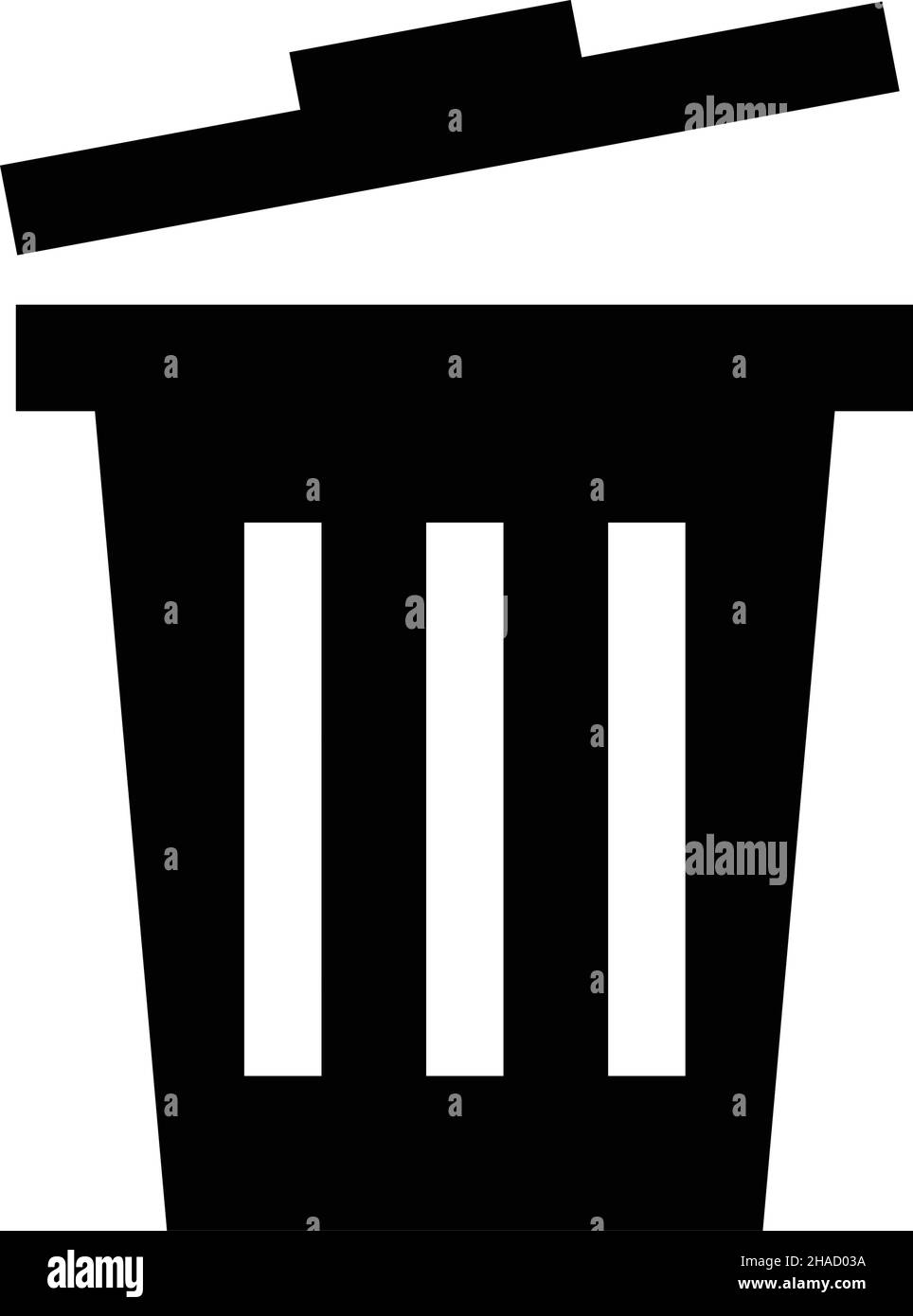 Trash can icon with transparent background Vector Stock Vector Image ...