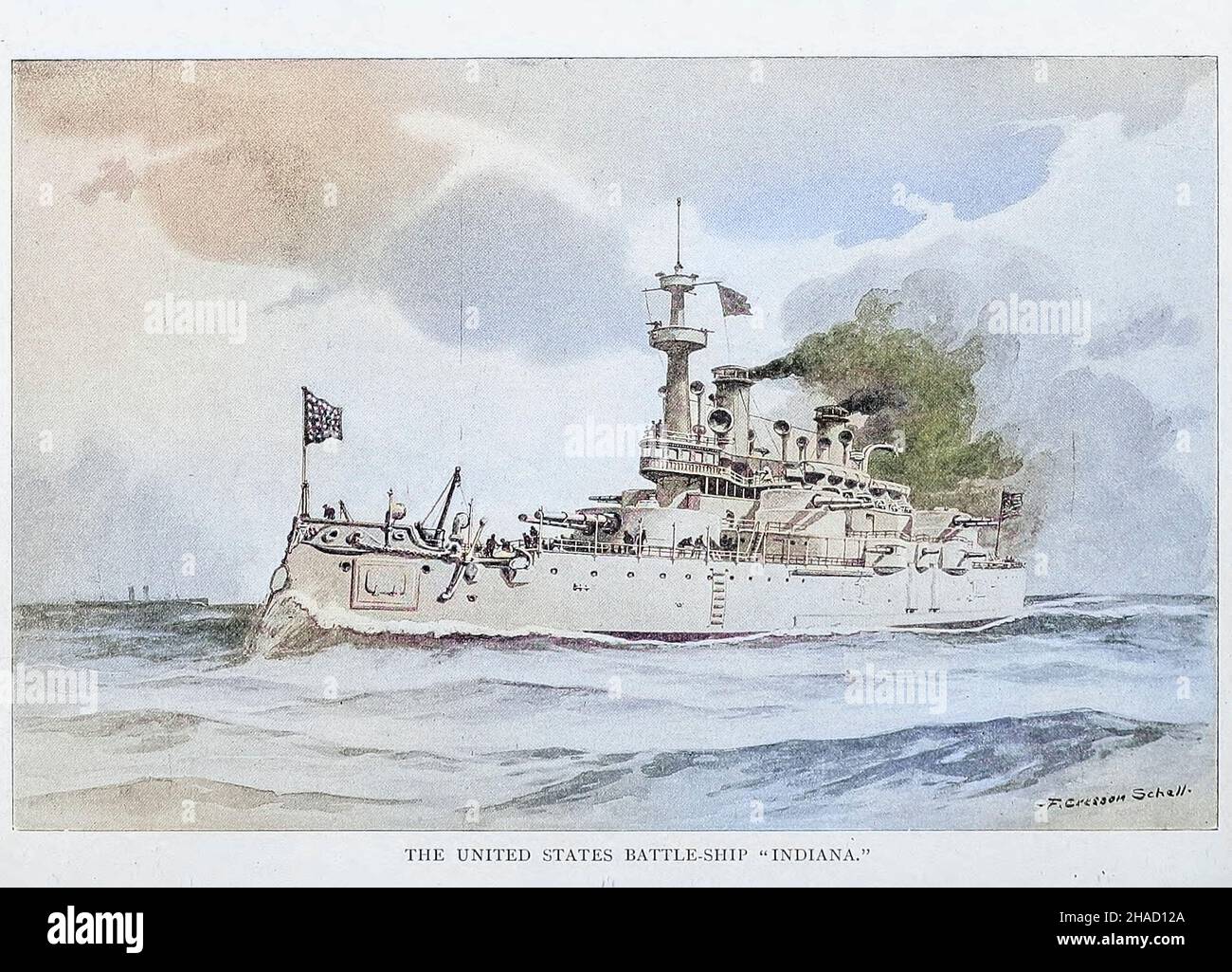 Uss indiana hi-res stock photography and images - Alamy