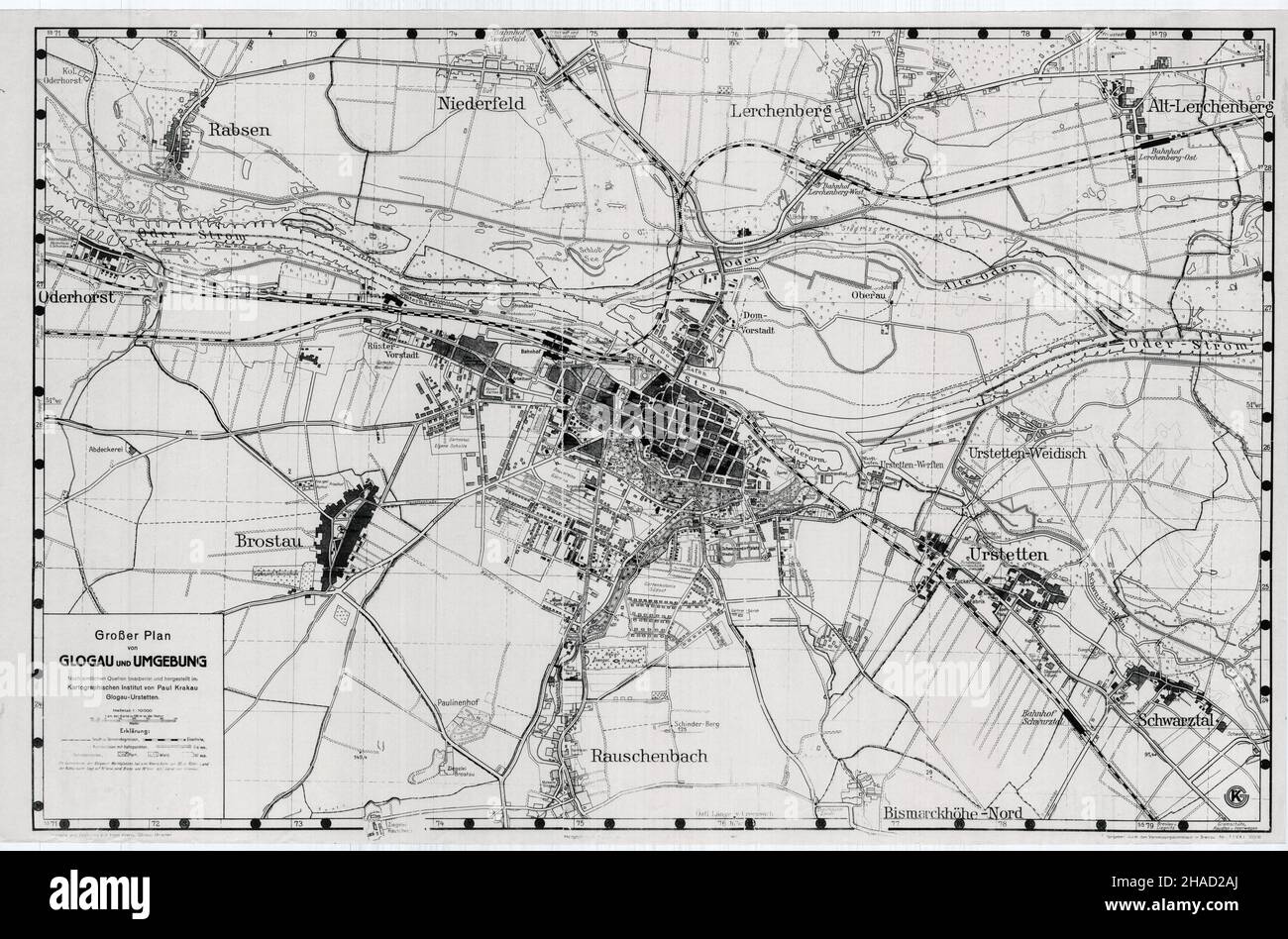 Glogow map series hi-res stock photography and images - Alamy