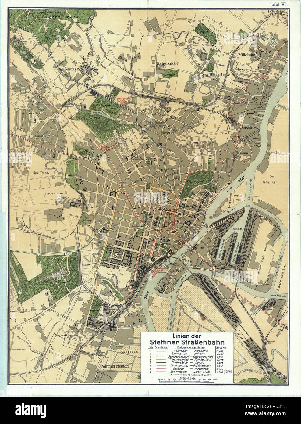 Szczecin map chart hi-res stock photography and images - Alamy