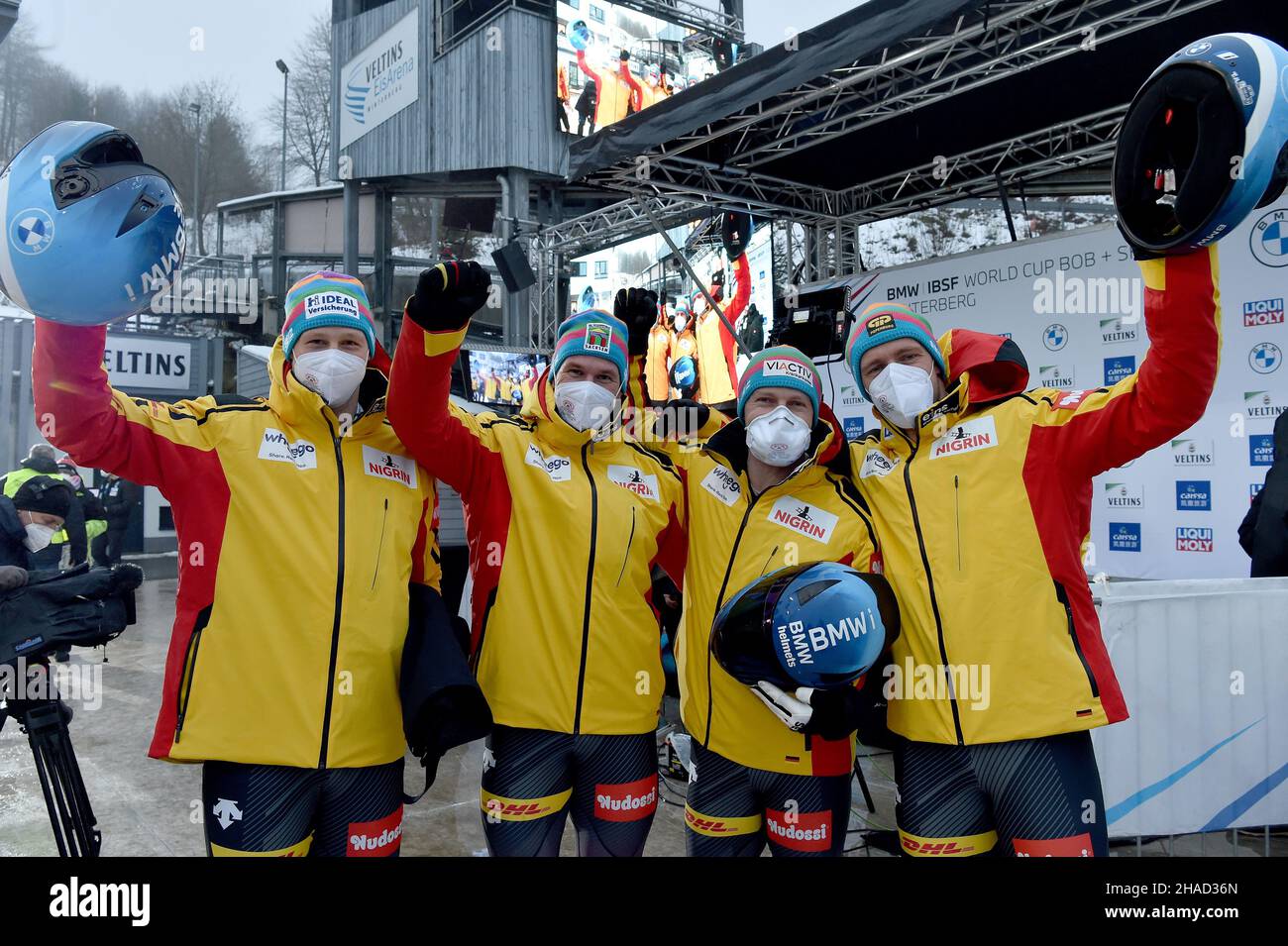 Winterberg, Germany. 12th Dec, 2021. Bobsleigh: World Cup, four-man ...