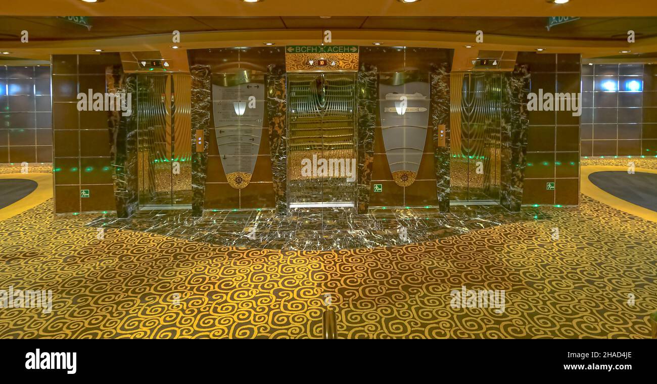 Ship interior staircase hi-res stock photography and images - Alamy