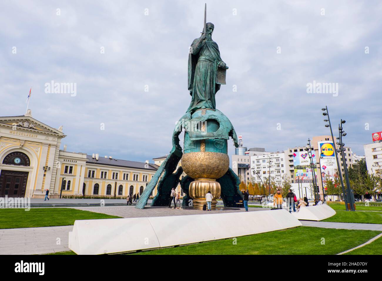 Spomenik Stefanu Nemanji, Monument to Stefan Nemanja, Savski trg ...