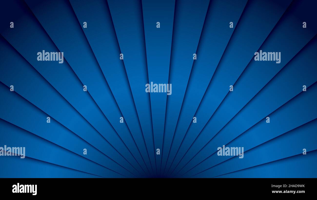 Deep Blue Wide Screen Webpage or Business Presentation Abstract Blank ...