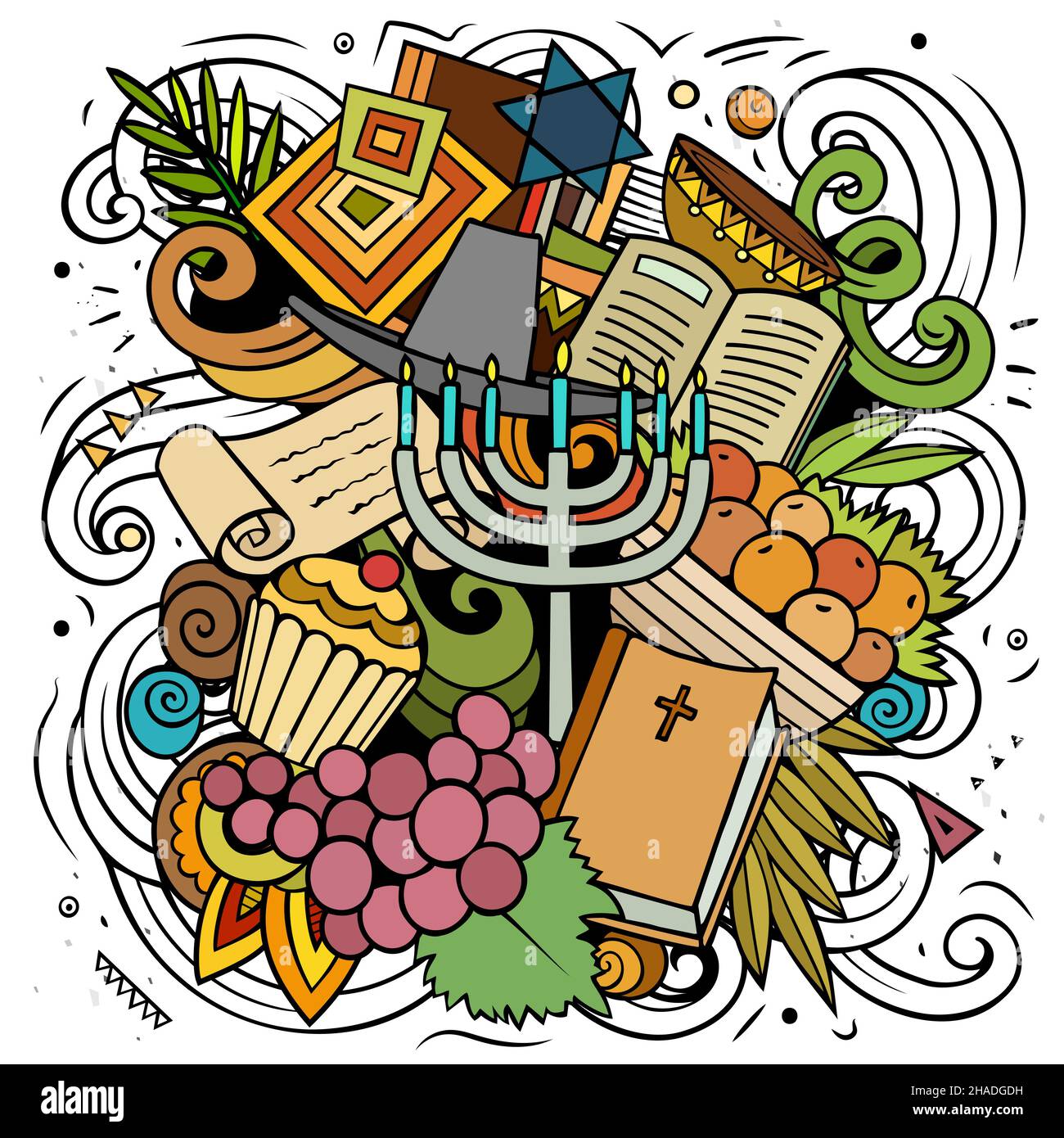 Israel cartoon vector doodle illustration. Colorful detailed ...