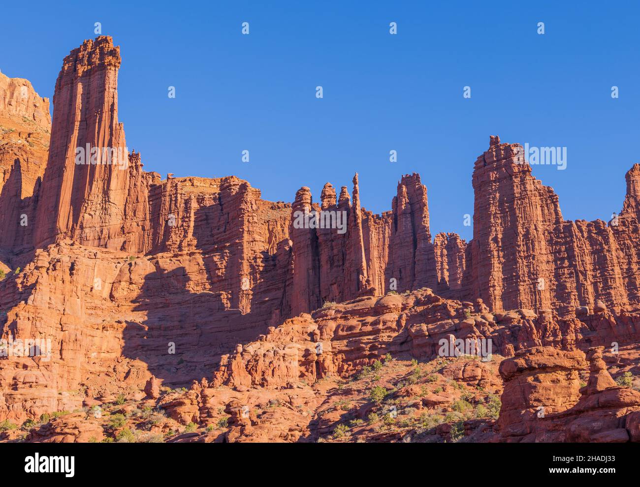 Scenic Fisher Towers LAndscape Moab Utah Stock Photo - Alamy