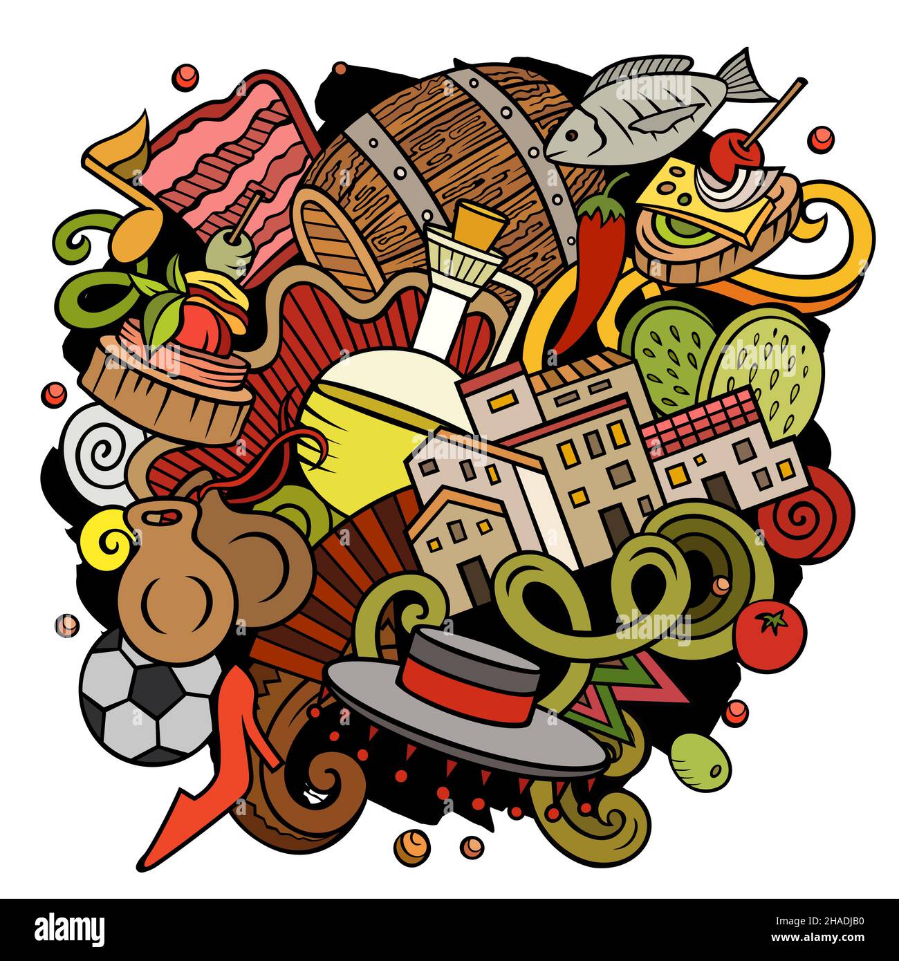 Lifestyle madrid Stock Vector Images - Alamy