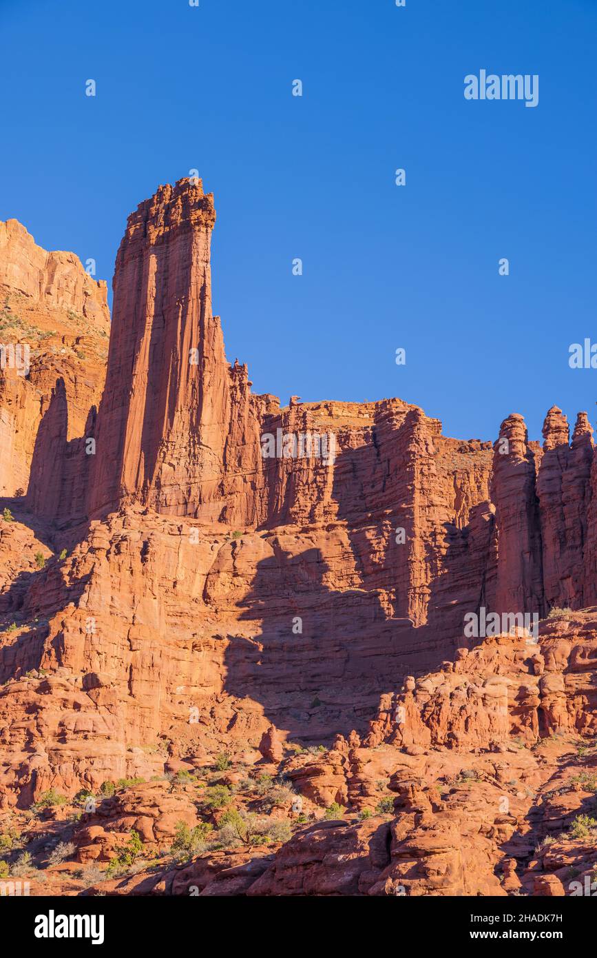 Scenic Fisher Towers LAndscape Moab Utah Stock Photo - Alamy