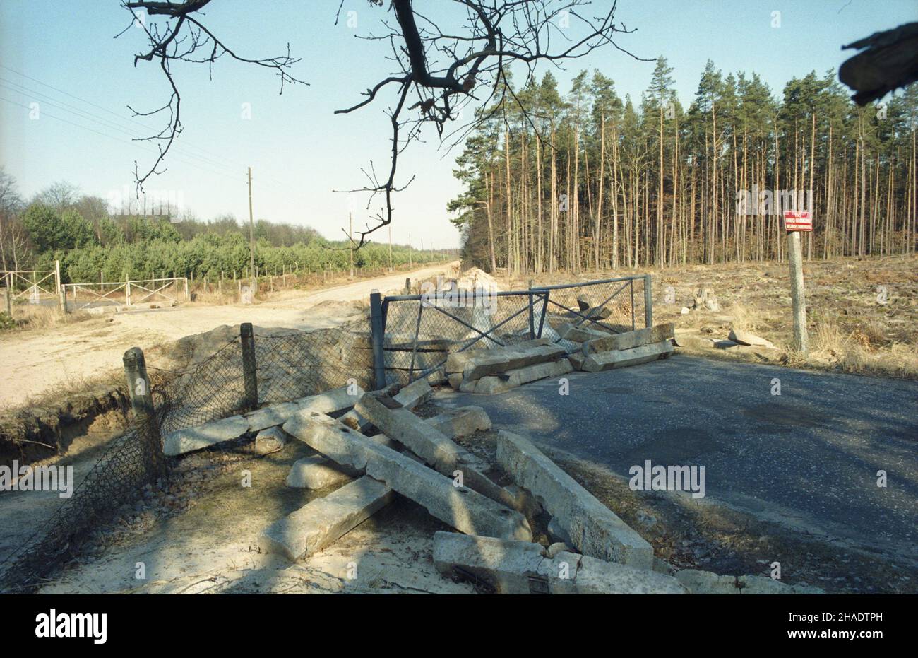 Dobieszczyn 14.02.1994. Miejsce planowanego przejœcia granicznego ...