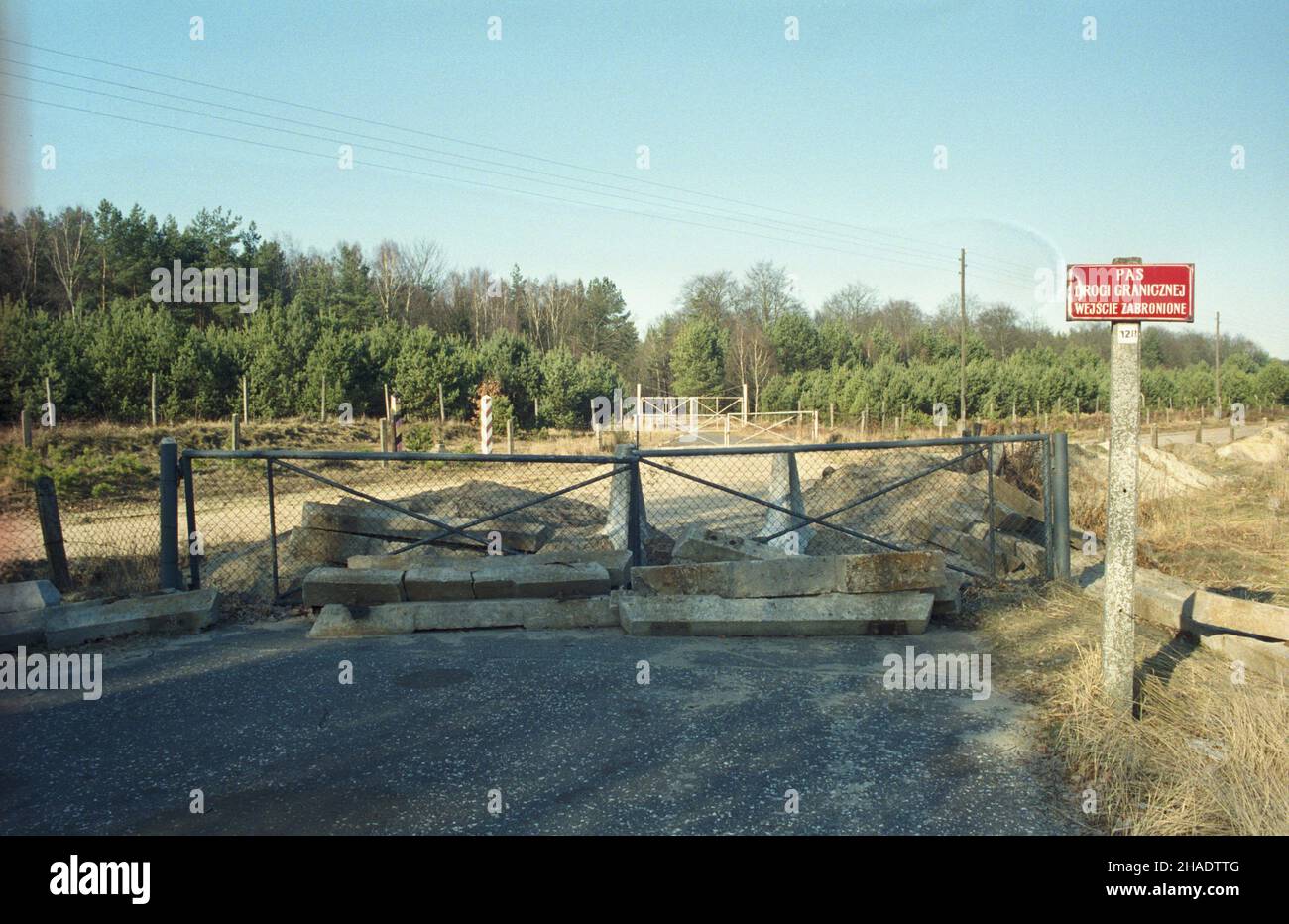 Dobieszczyn 14.02.1994. Miejsce planowanego przejœcia granicznego ...