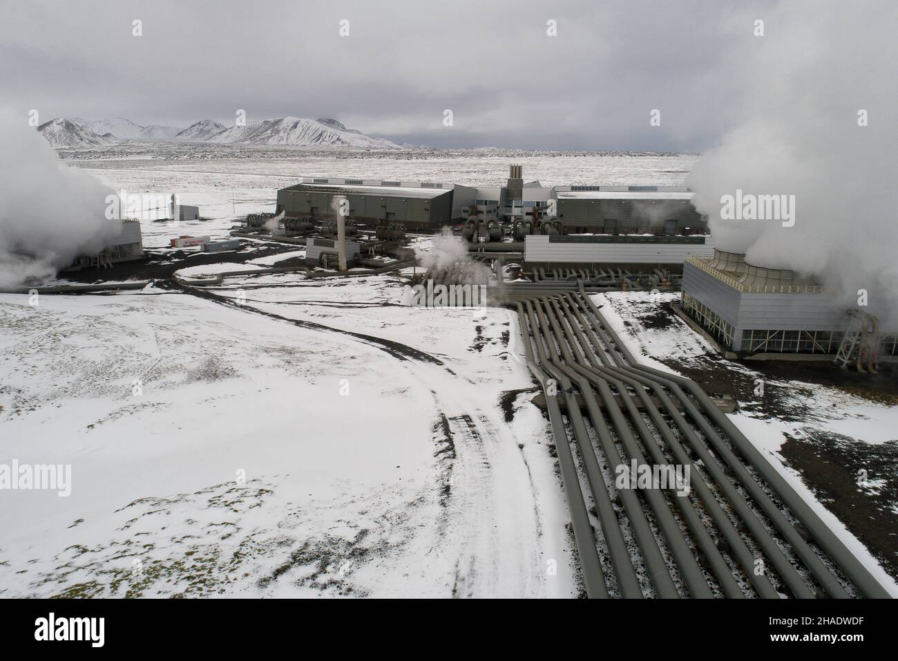 Geothermal energy plant winter hi-res stock photography and images - Alamy