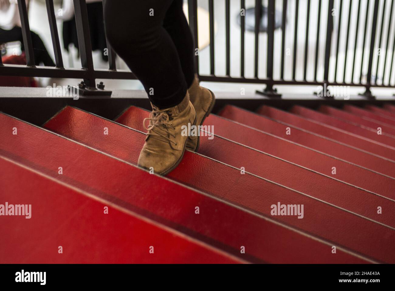 Inside stairs feet climb hi-res stock photography and images - Alamy