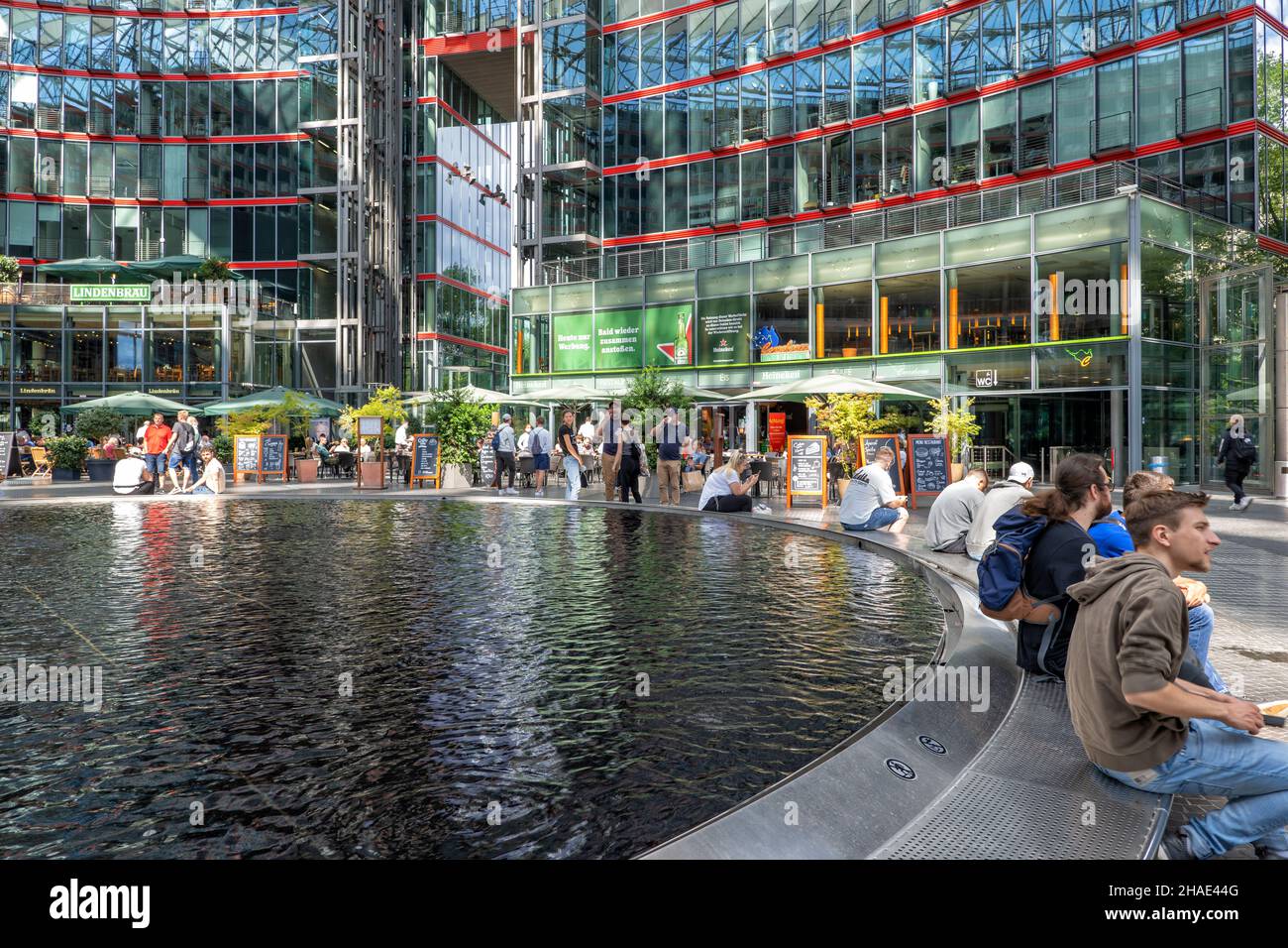 Sony Center complex interior at the Potsdamer Platz in city of Berlin ...
