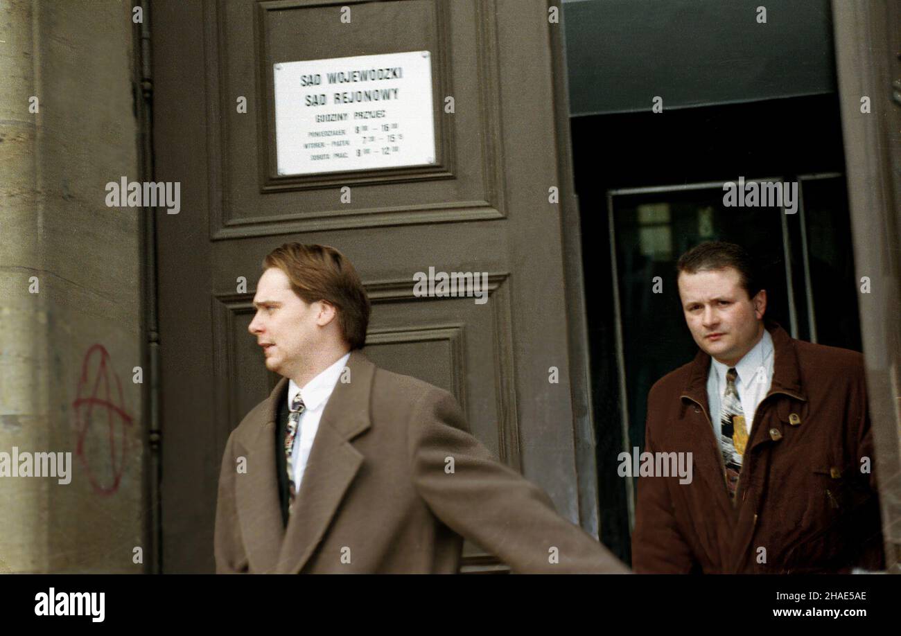 Gdañsk, 30.11.1995. Syn prezydenta RP Lecha Wa³êsy, Przemys³aw Wa³êsa ...