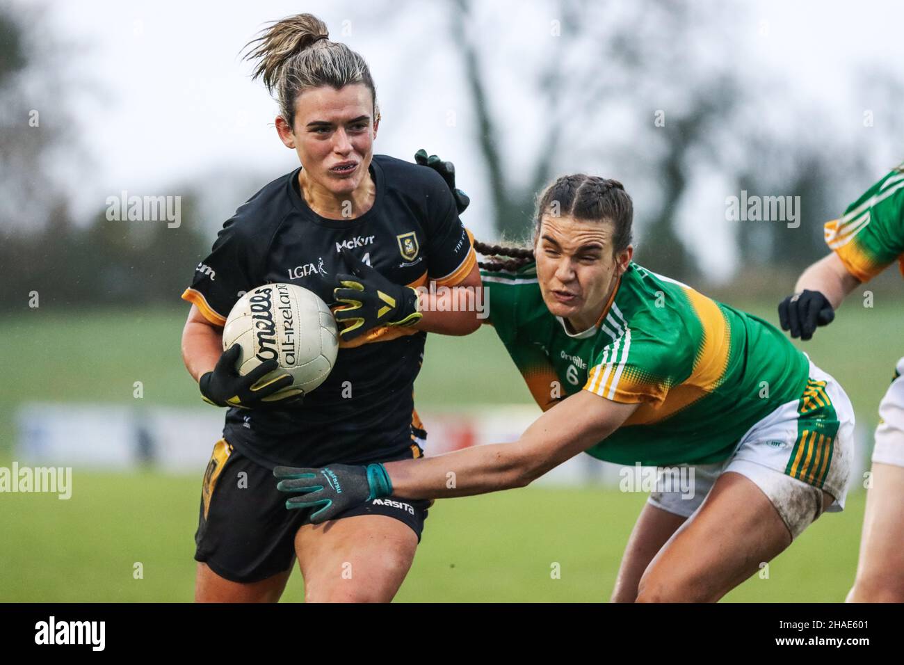 Mallow, Ireland. 12 December, 2021. Action from the Munster Ladies ...
