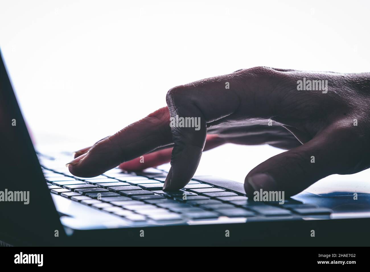 Fingers cold keyboard hi-res stock photography and images - Alamy