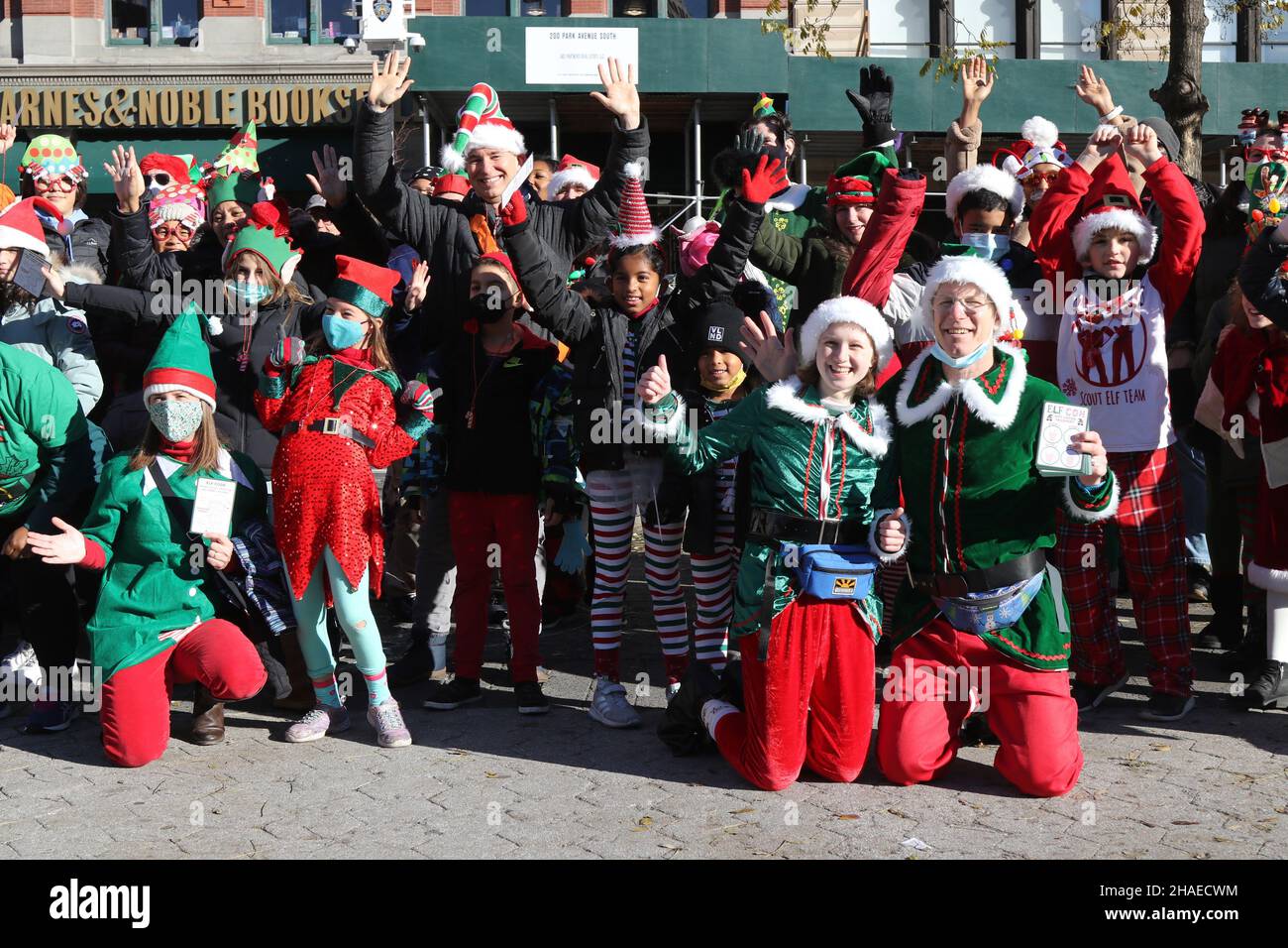 December 12, 2021, New York City, New York, US: The first-ever ElfCon ...