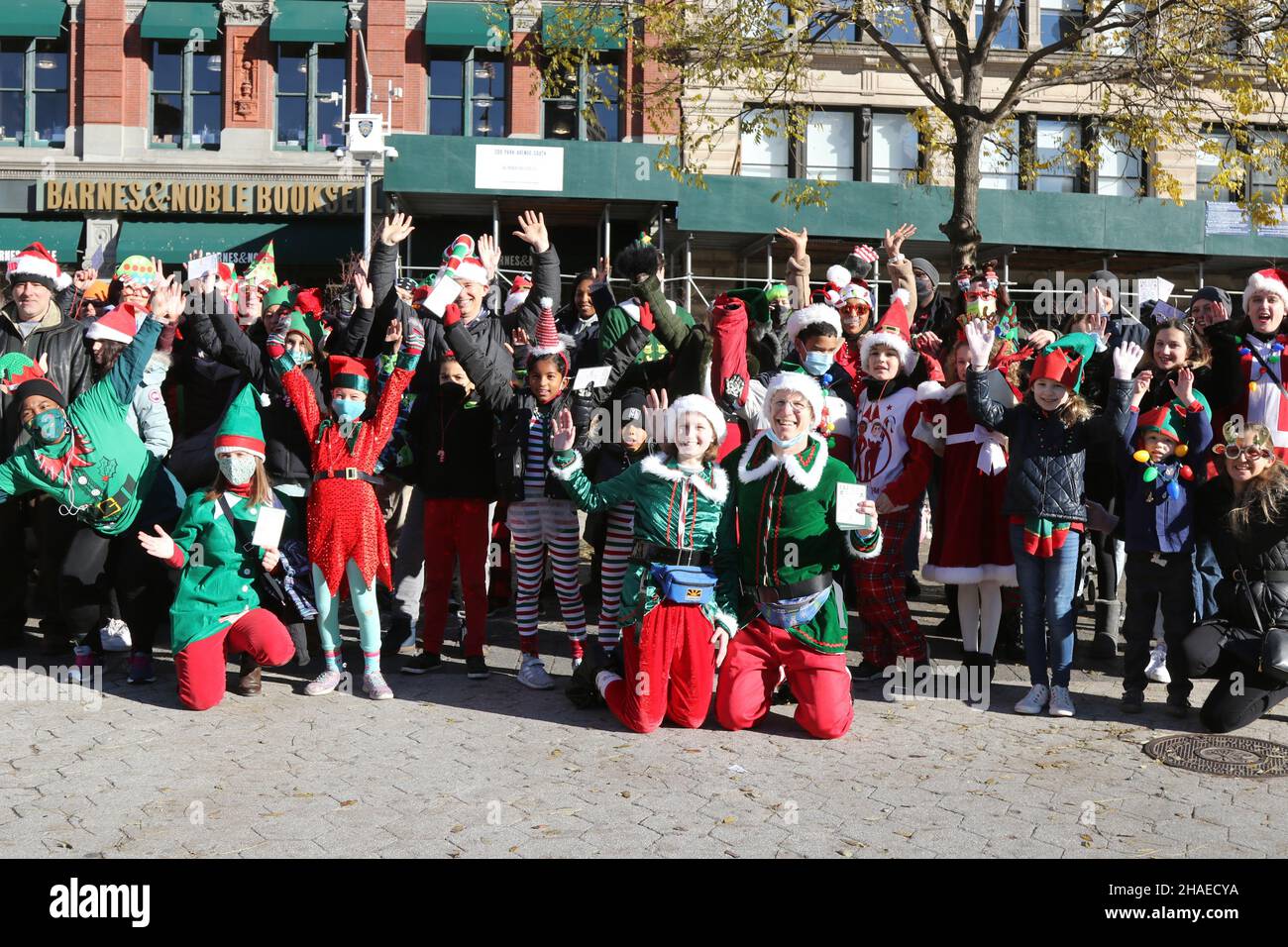 December 12, 2021, New York City, New York, US: The first-ever ElfCon ...