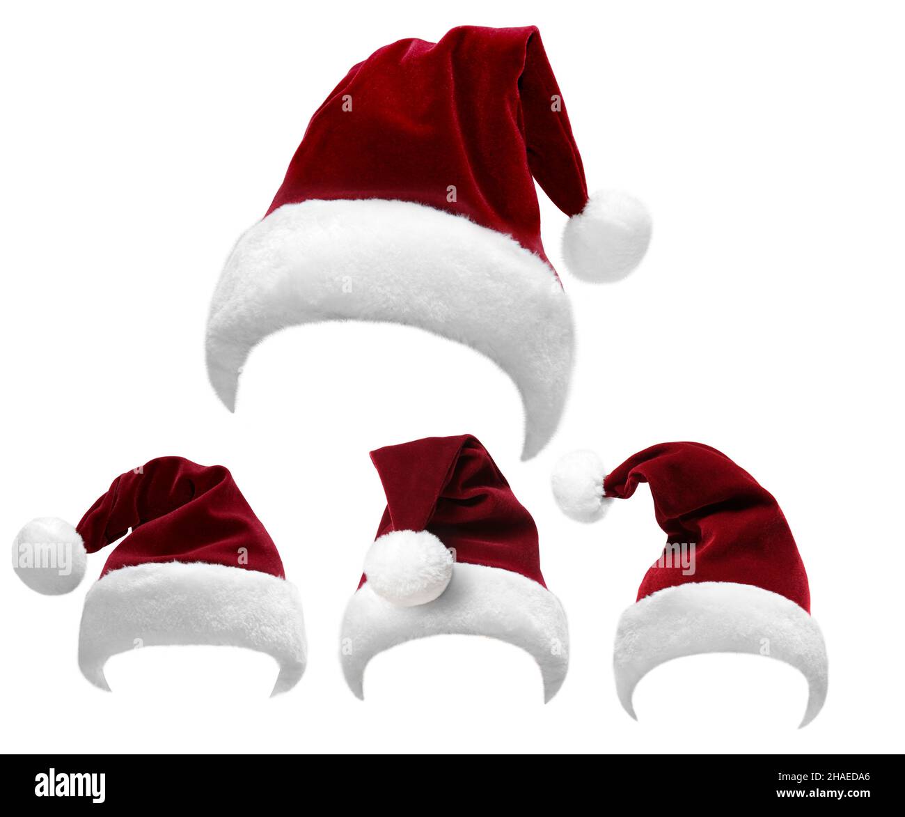 Santa Hat. Costume. Merry christmas concept greeting card Stock Photo ...