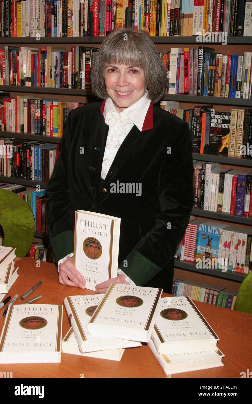 Anne Rice at "Christ The Lord" book signing at Posman's Bookstore at ...