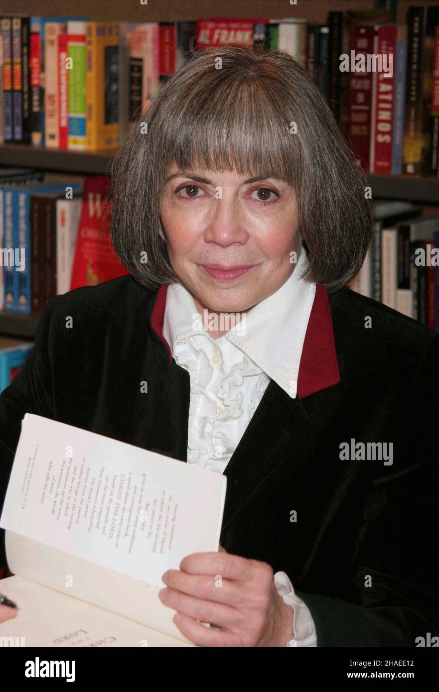 Anne Rice at "Christ The Lord" book signing at Posman's Bookstore at ...