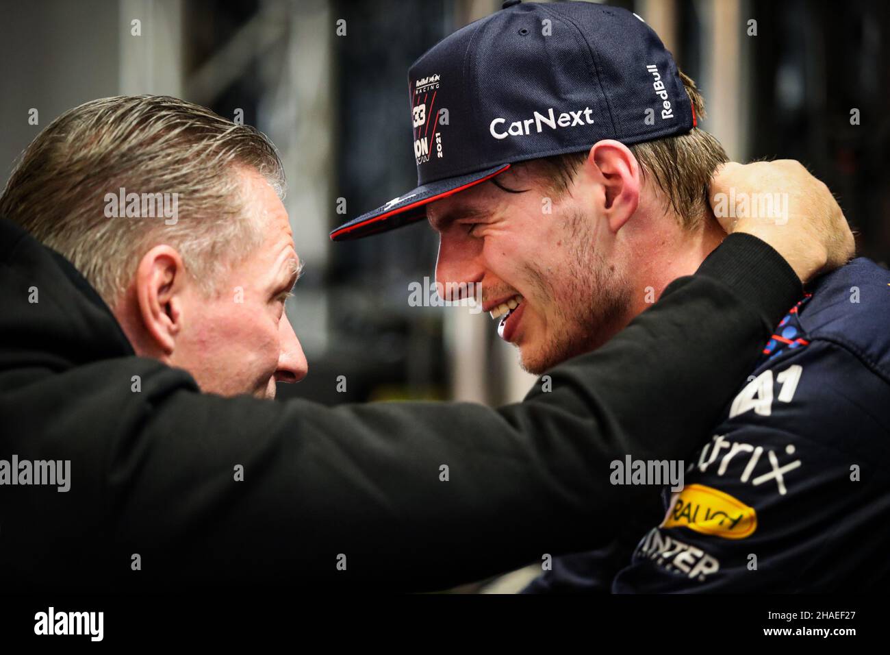 Abu Dhabi. 12th December, 2021. VERSTAPPEN Max (ned), Red Bull Racing Honda RB16B, portrait ...