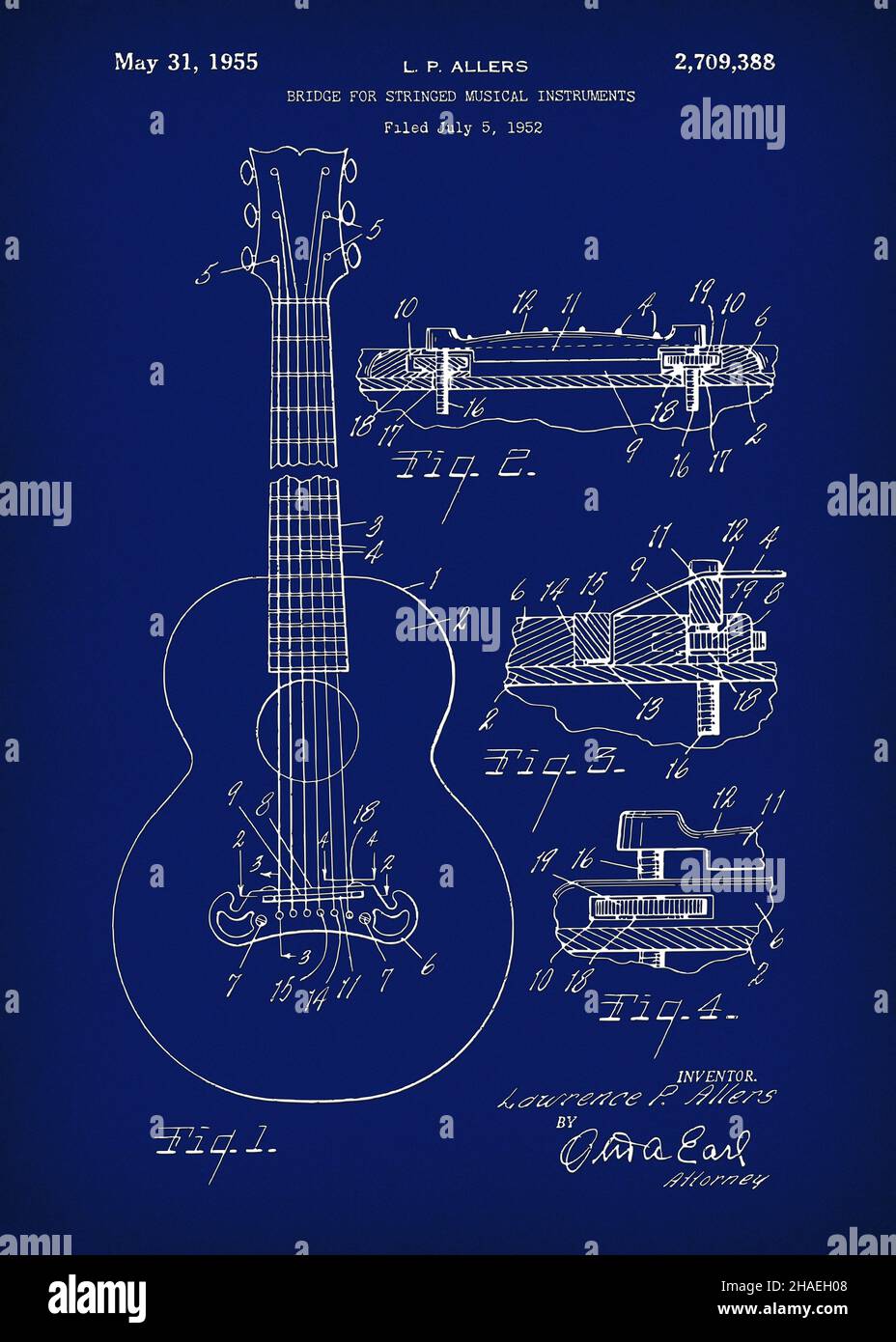 Gibson les paul patent hi-res stock photography and images - Alamy
