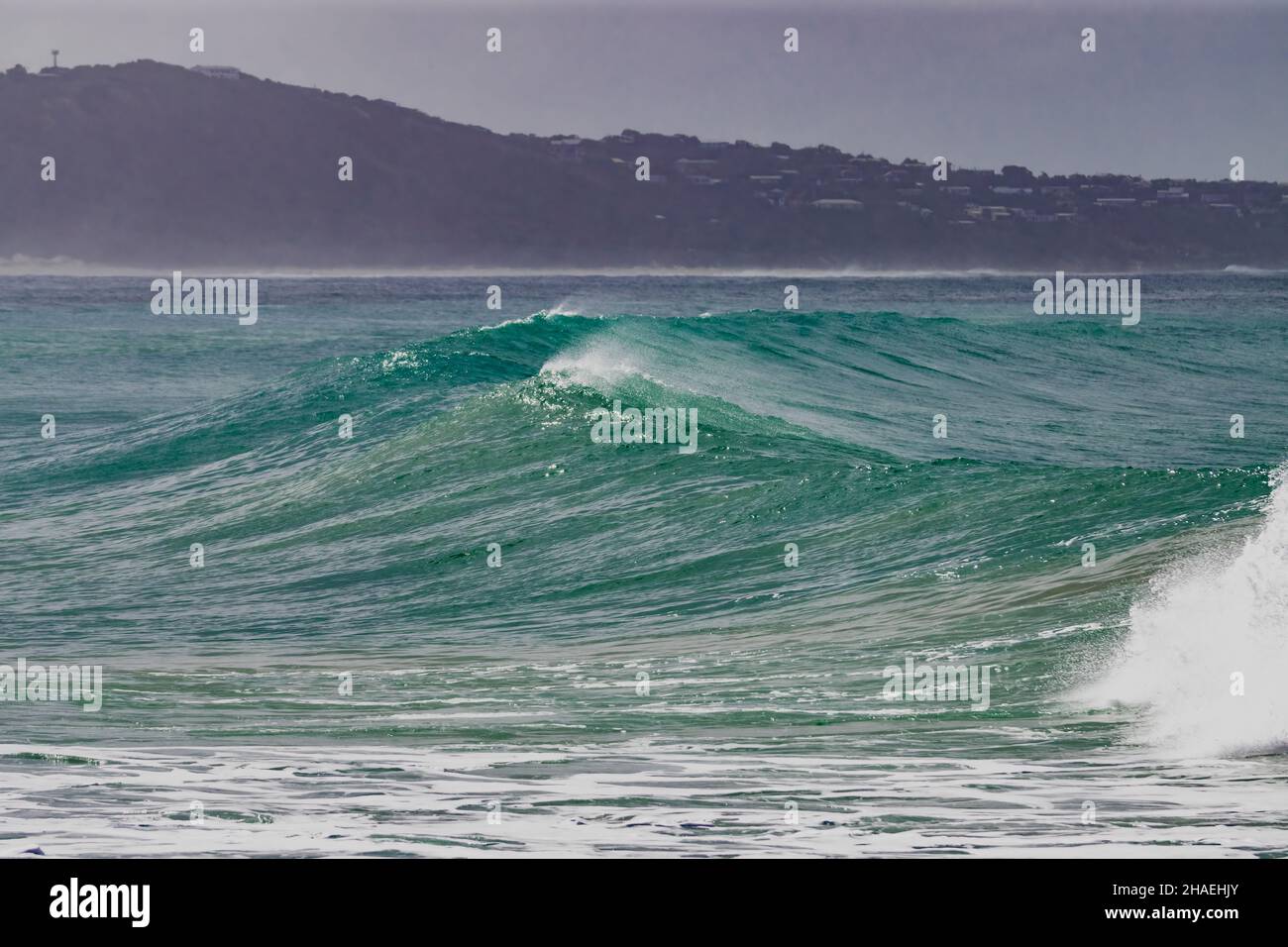 The seascape with huge waves on stormy weather Stock Photo - Alamy
