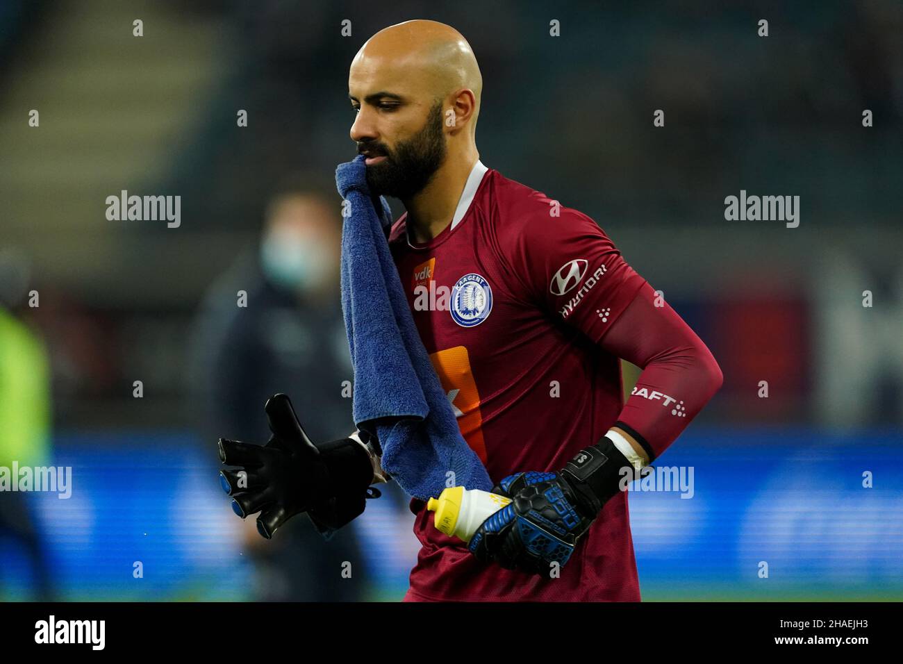 GENT, BELGIUM - DECEMBER 12: goalkeeper Sinan Bolat of KAA Gent during ...