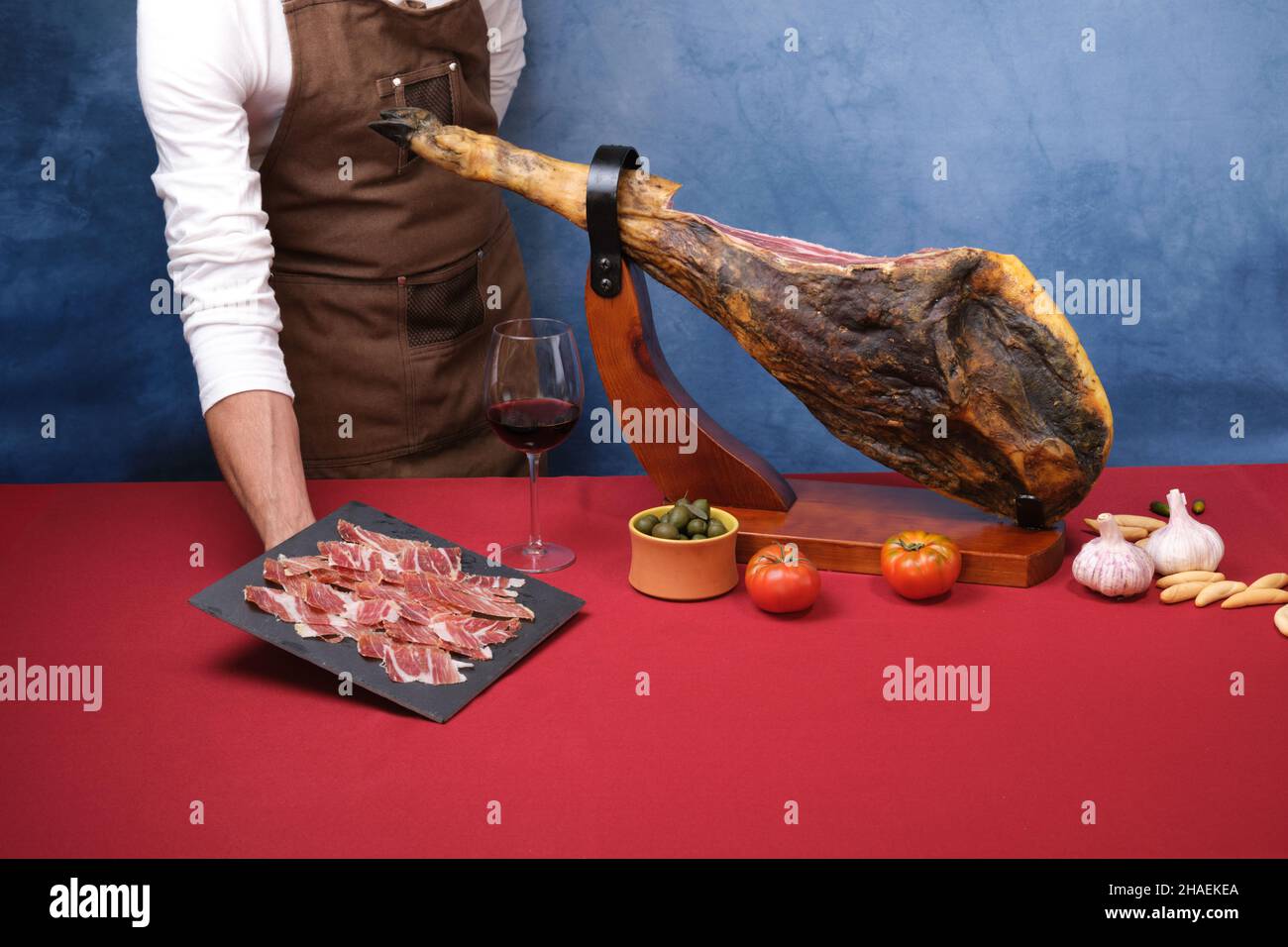 Ham leg dinner hi-res stock photography and images - Alamy