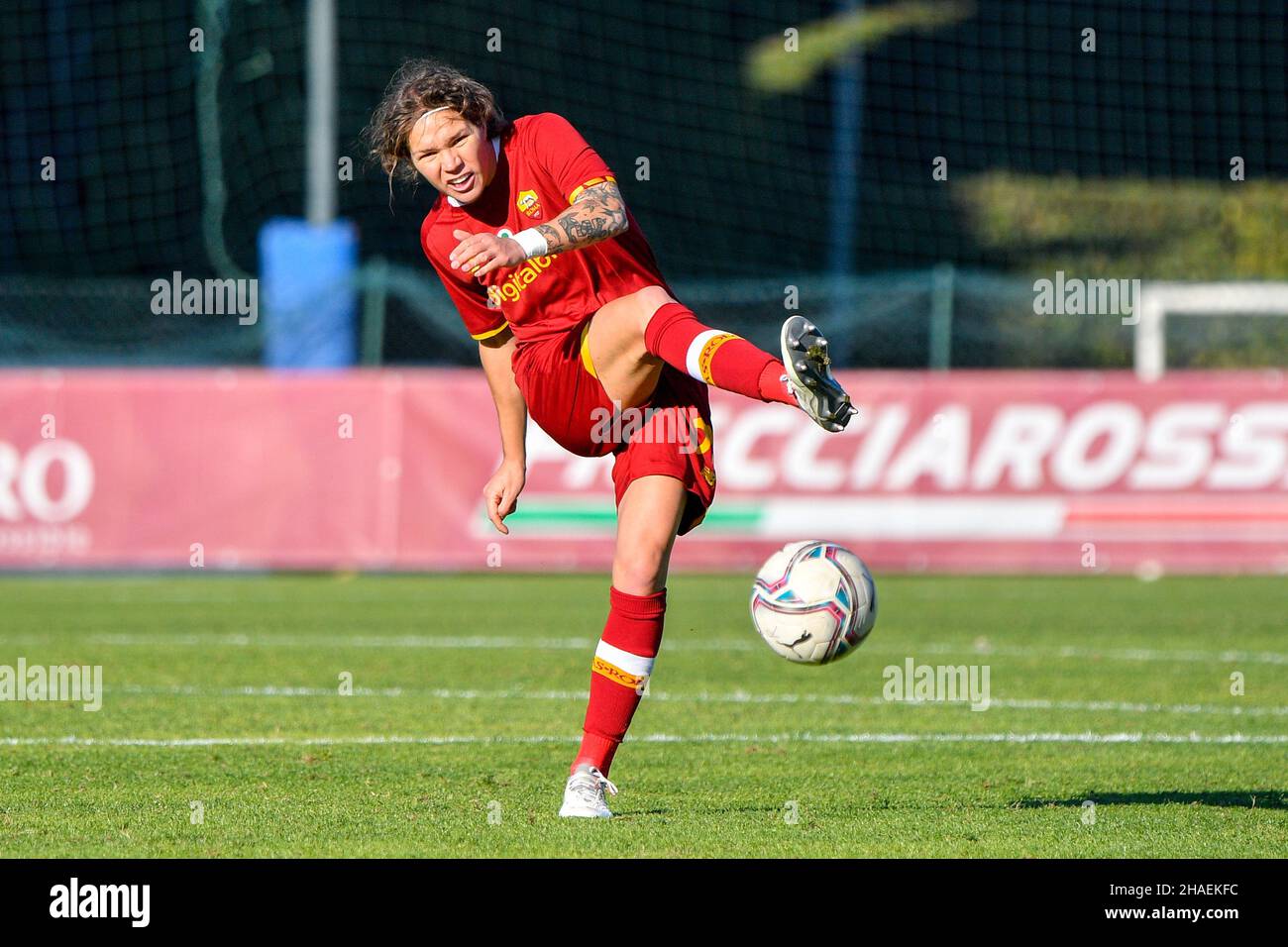 Elena Linari (AS Roma Women) during the Italian Football Championship ...