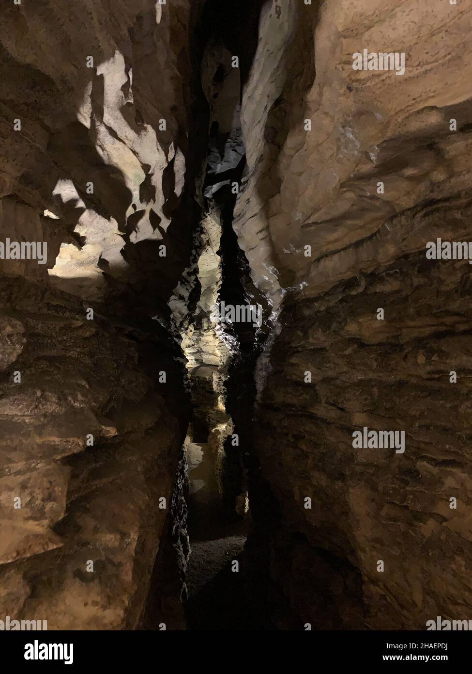 A top view of deep rocky Mark Twain Caves, USA Stock Photo - Alamy