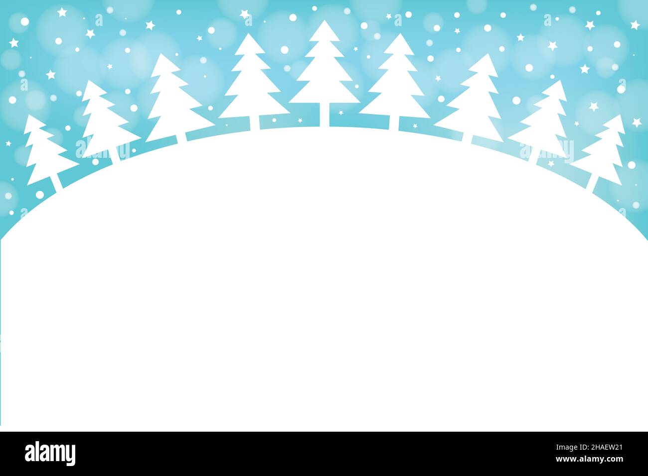 Snowfall Magic Christmas scene with blank space for your message ...