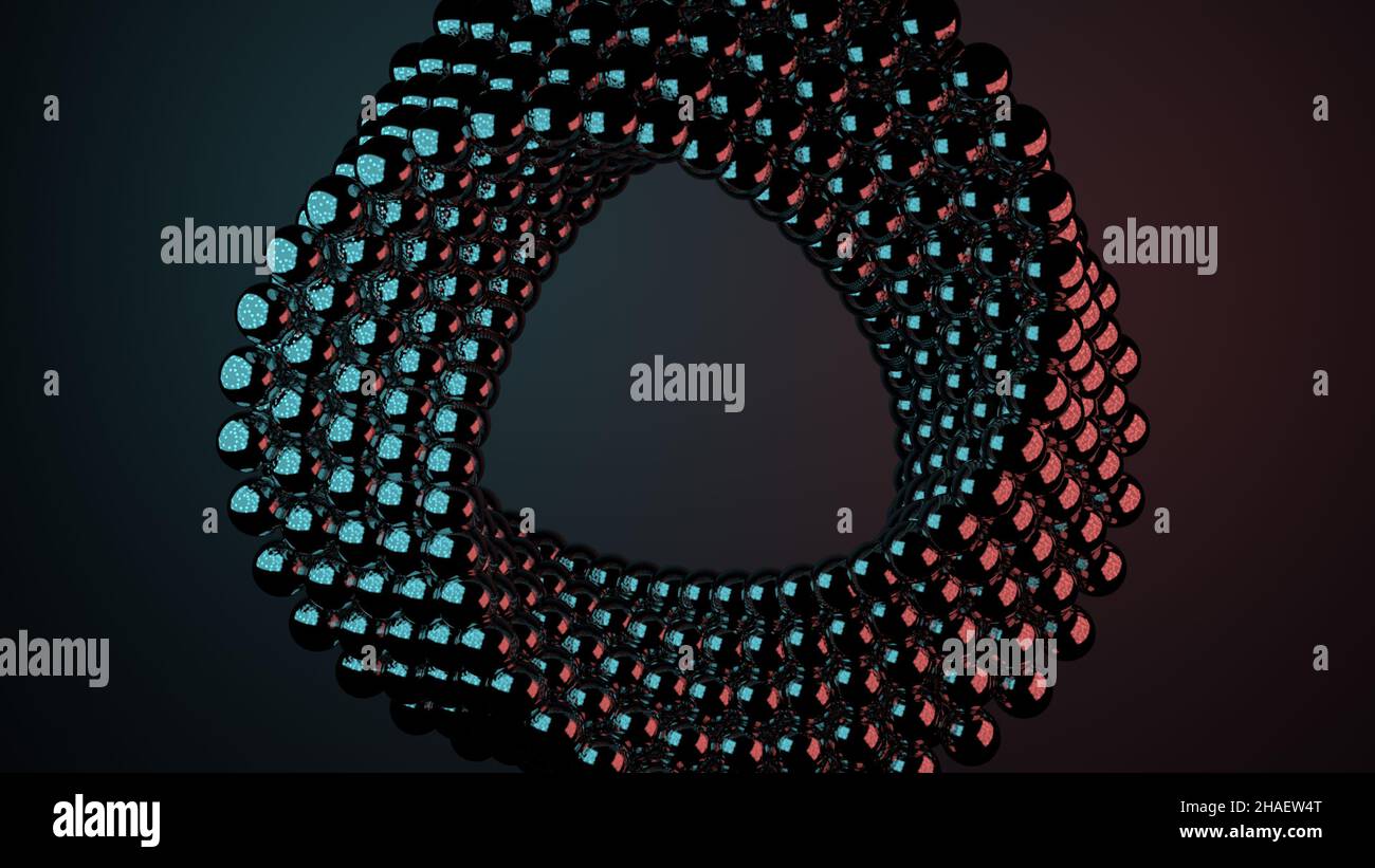 3D illustration composed of spheres Stock Photo - Alamy