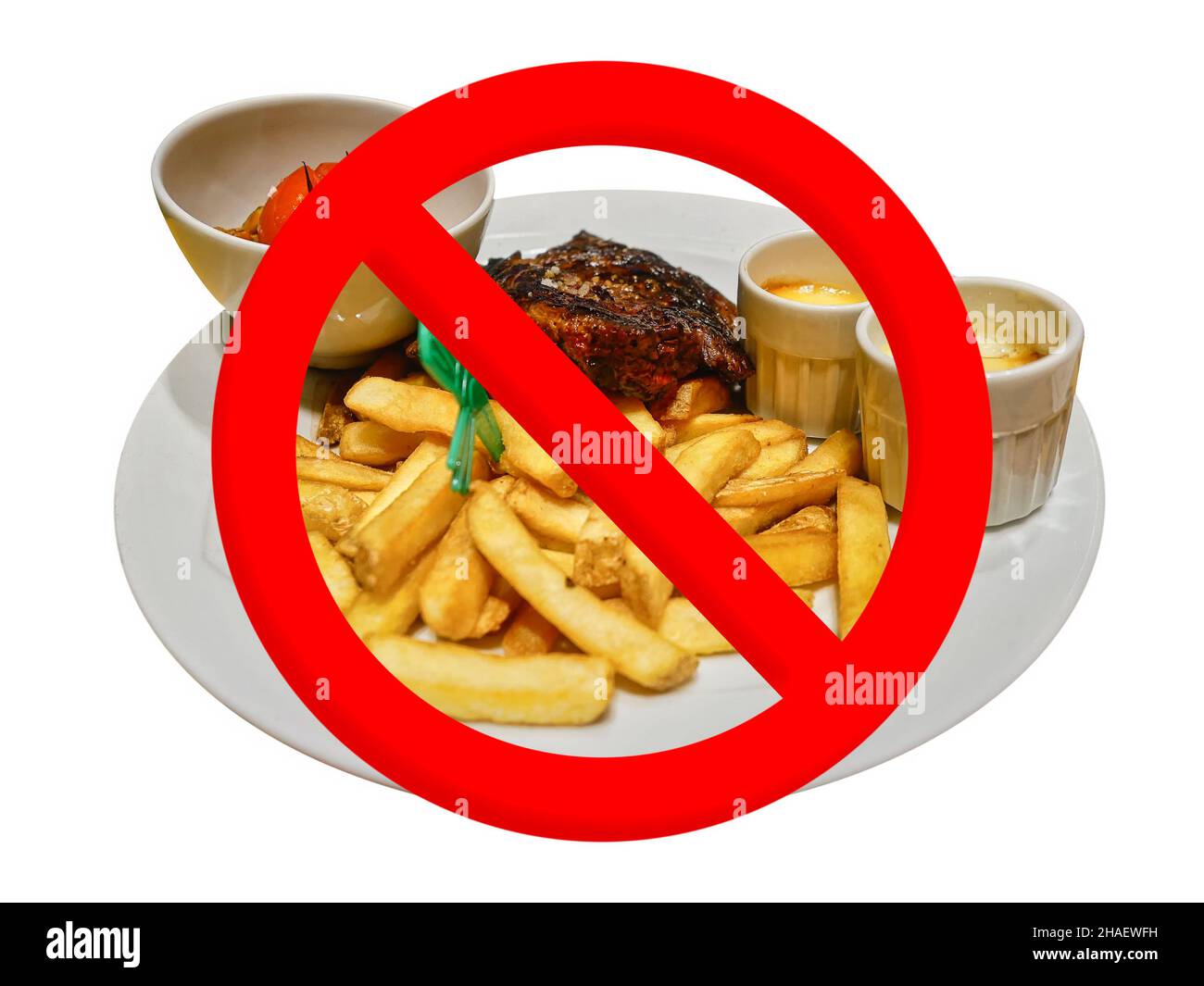 No Junk Food Sign