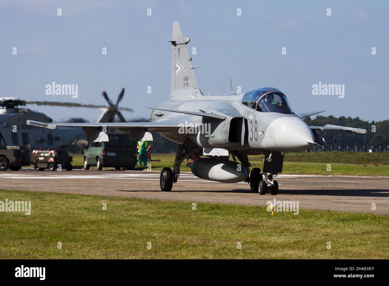 Kleine Brogel, Belgium - September 12, 2012: Military fighter jet plane ...