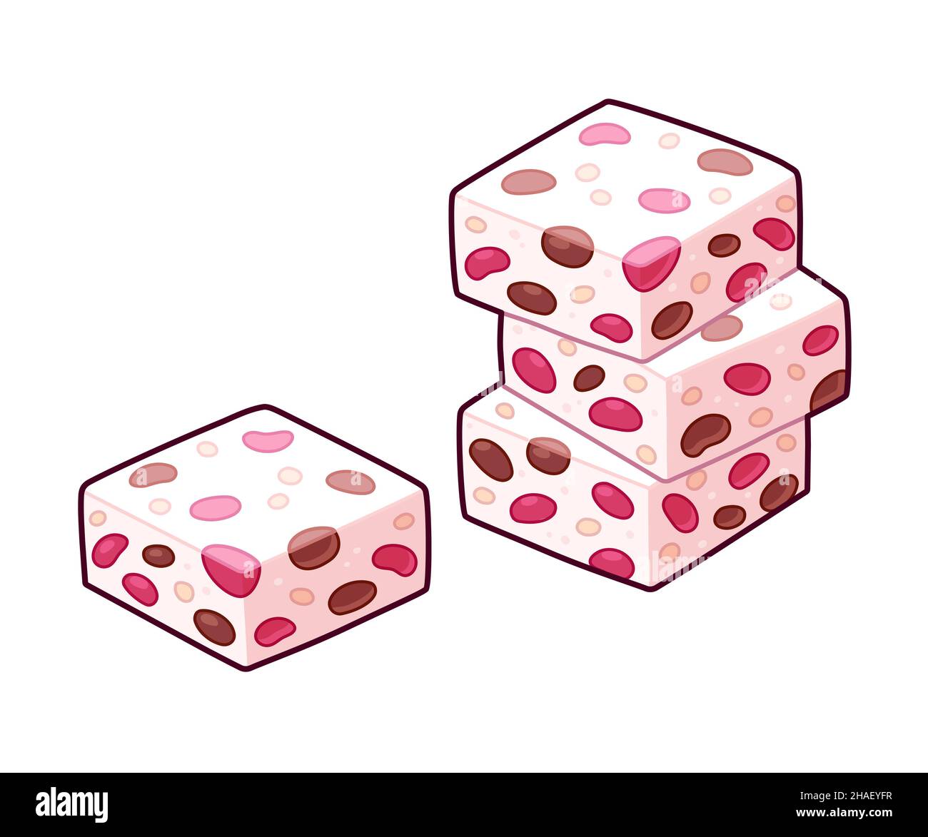 White Christmas slice, traditional Australian dessert squares. Cute ...